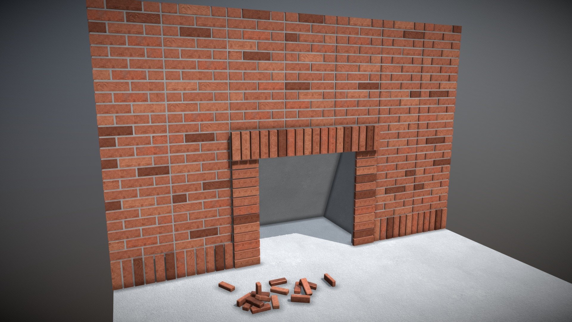 Sample Fire Place - 3D model by InnovativeBrick [c1b19ed] - Sketchfab