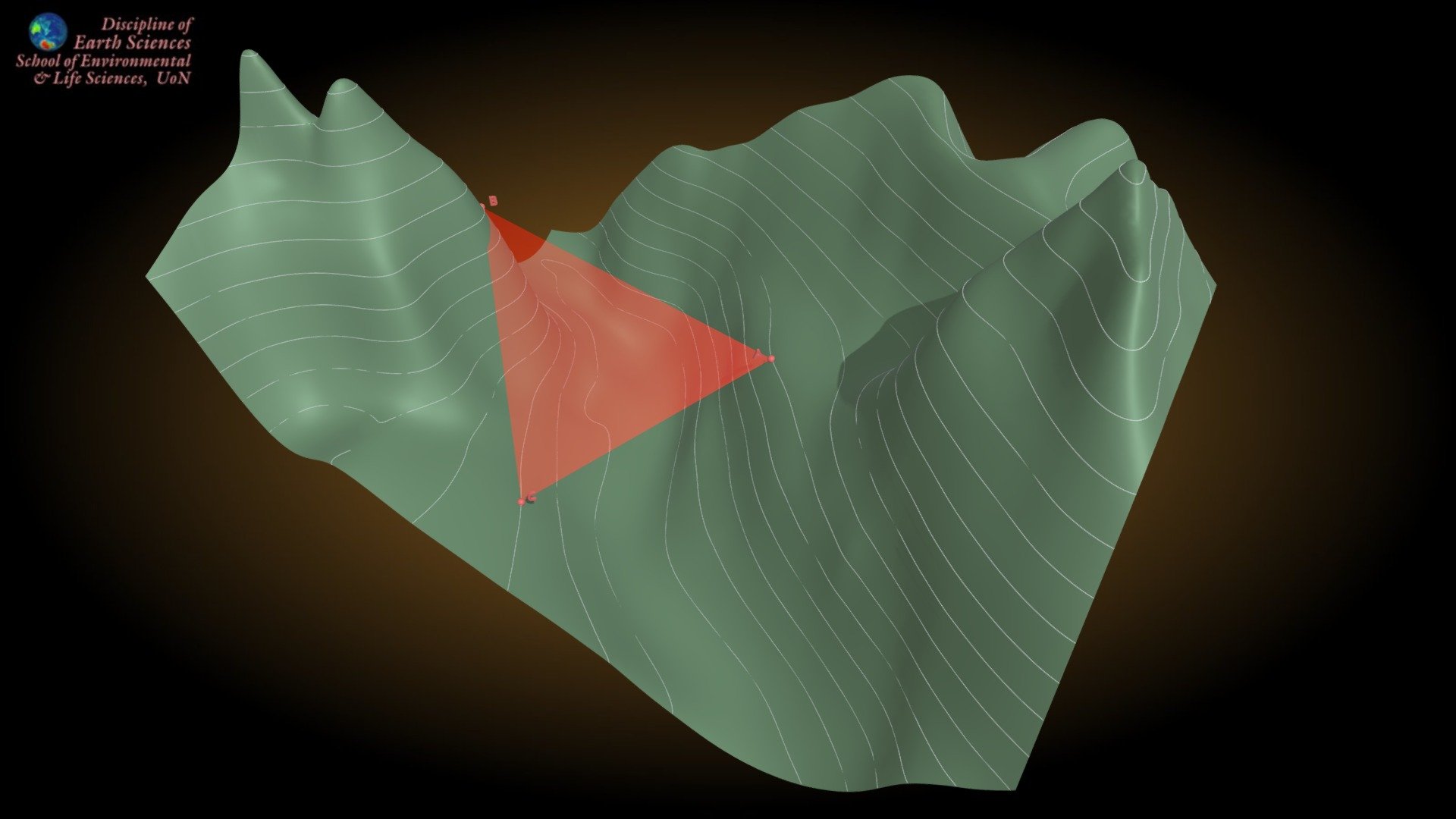 Three Point Problem - 3D model by Earth Sciences, University of ...