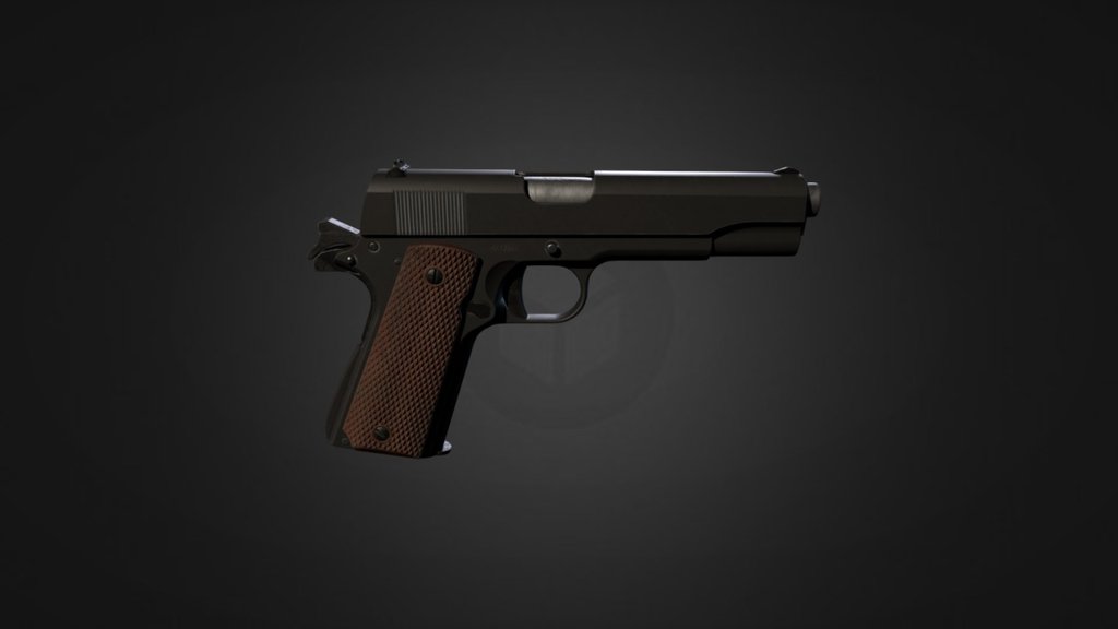 1911 - lowpoly - 3D model by MuteLunatic (@holdfing) [c1b4171] - Sketchfab