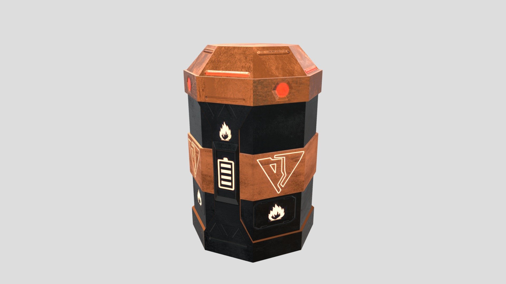 Fire barrel - 3D model by Eric_Leal [c1b4731] - Sketchfab
