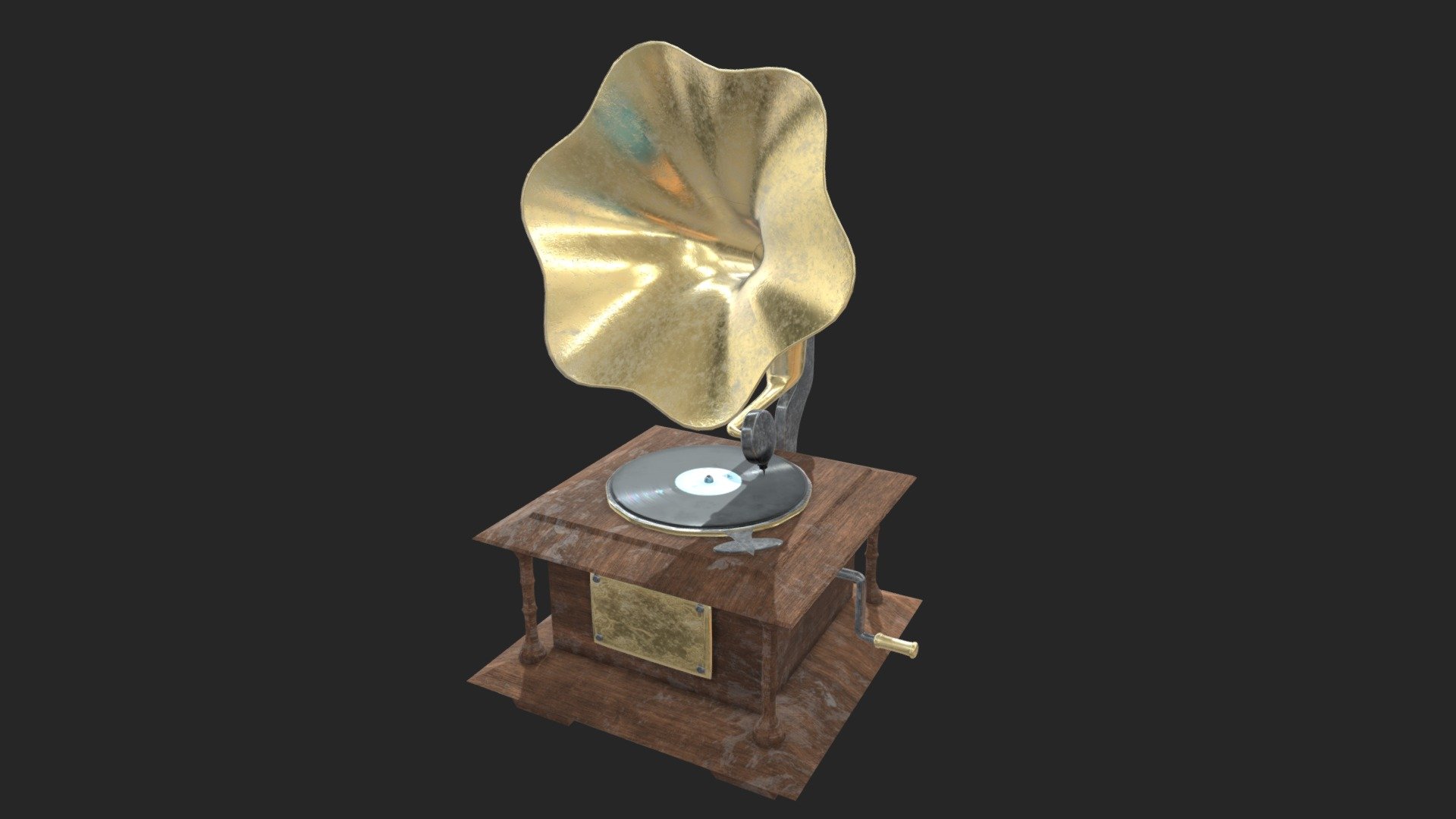 Gramophone Model - Download Free 3D model by Nicholas Vella (@Nicholas ...