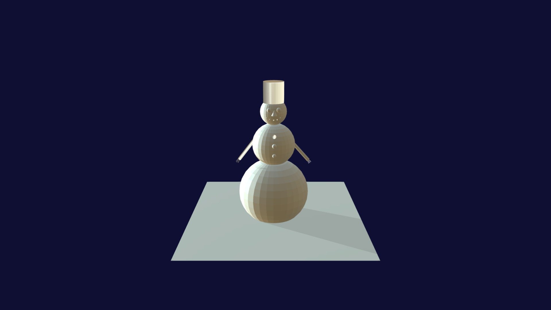 Snowman - 3D model by 22leehyeseung [c1b7a6d] - Sketchfab