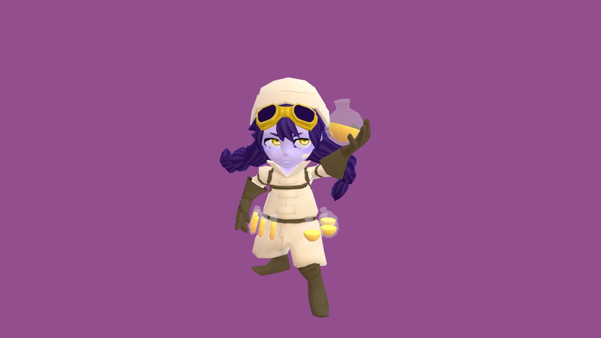 Alchemist - Low-Poly Character - 3D model by Soundless (@NEONRain ...