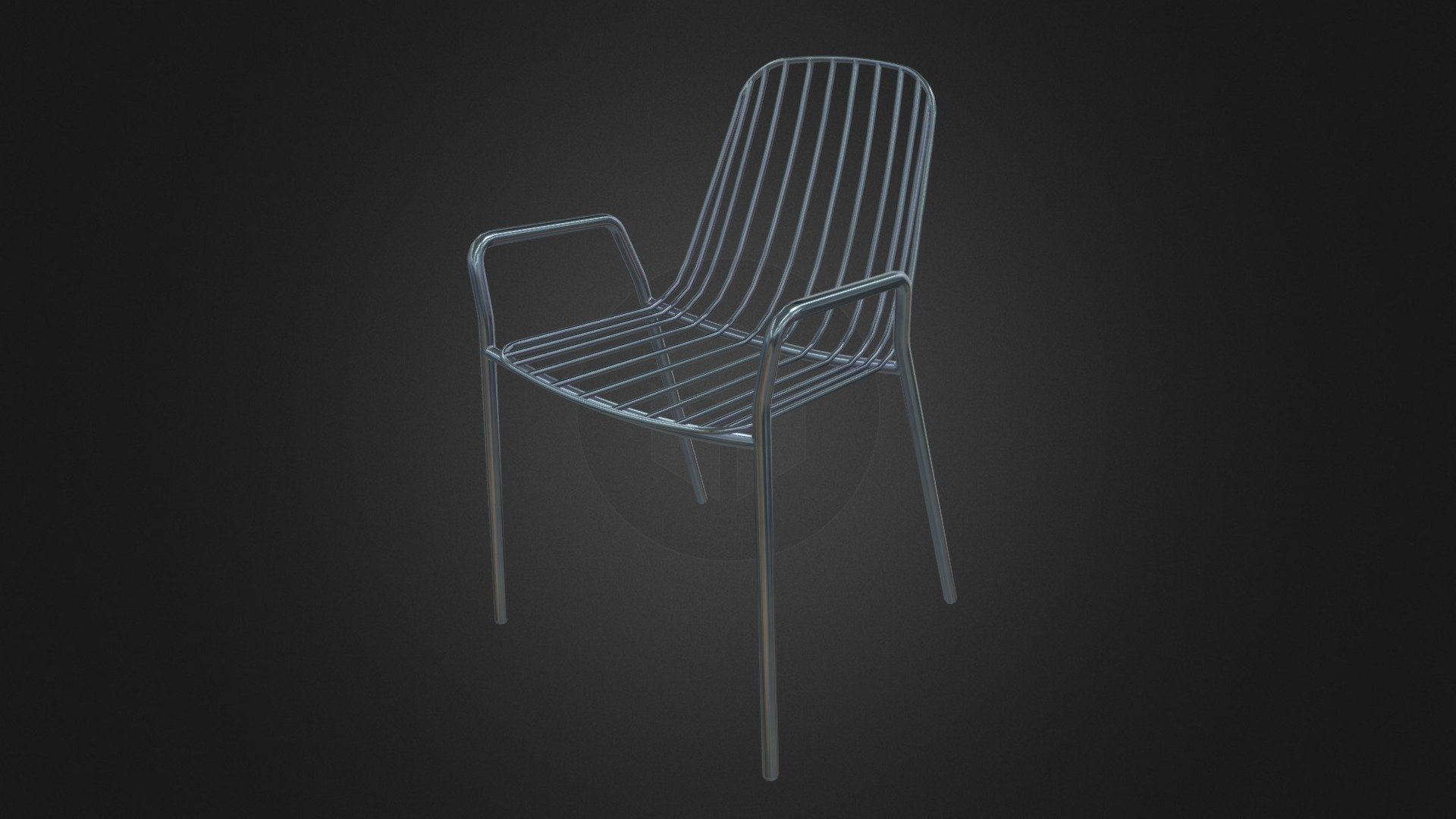 Metal Chair - Download Free 3D model by Dimension Dazzle (@Dimension ...