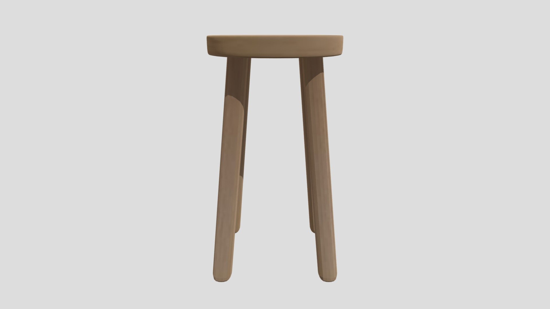 Wooden Stool - Download Free 3D model by Safina Irani (@mirani55 ...