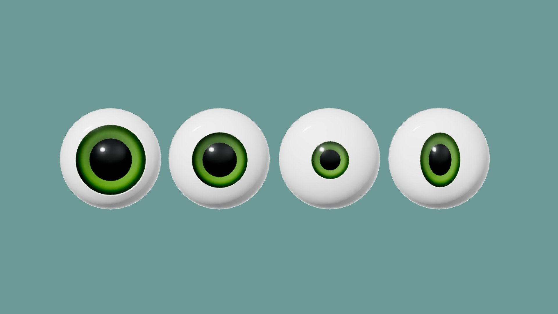 Cartoon Eyes - 3D model by Starkosha [c1be2e5] - Sketchfab