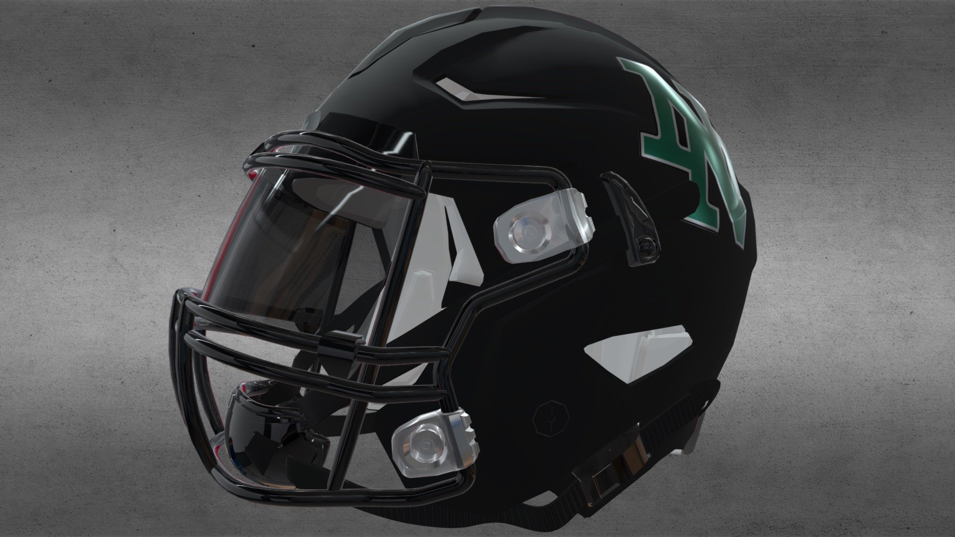 Norman North (OK) Timberwolves Helmet - 2019 - 3D model by High School ...