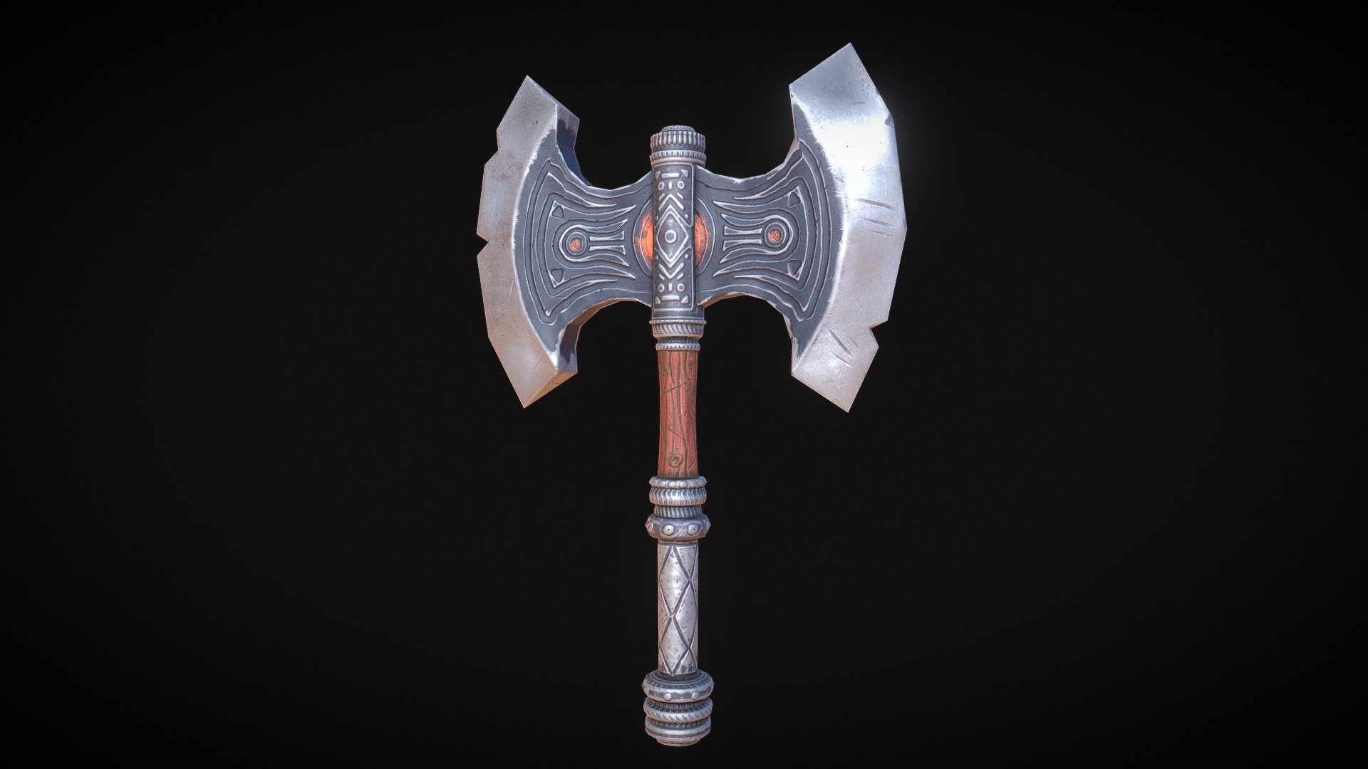 Siguard's Axe Low Poly - Download Free 3D model by OtajonKhasanov ...