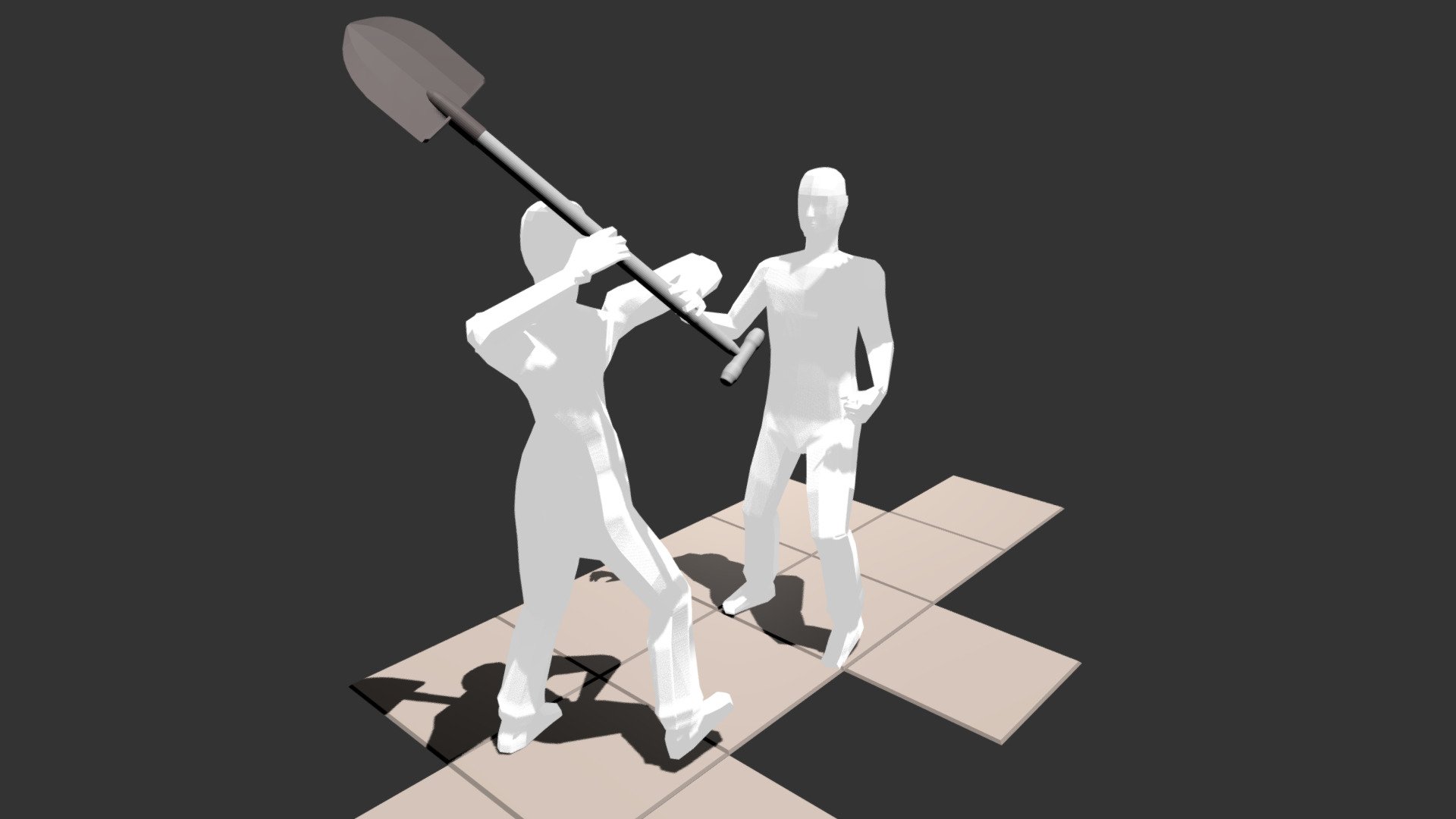 Shovelman - 3D model by mgeeko [c1bfc73] - Sketchfab