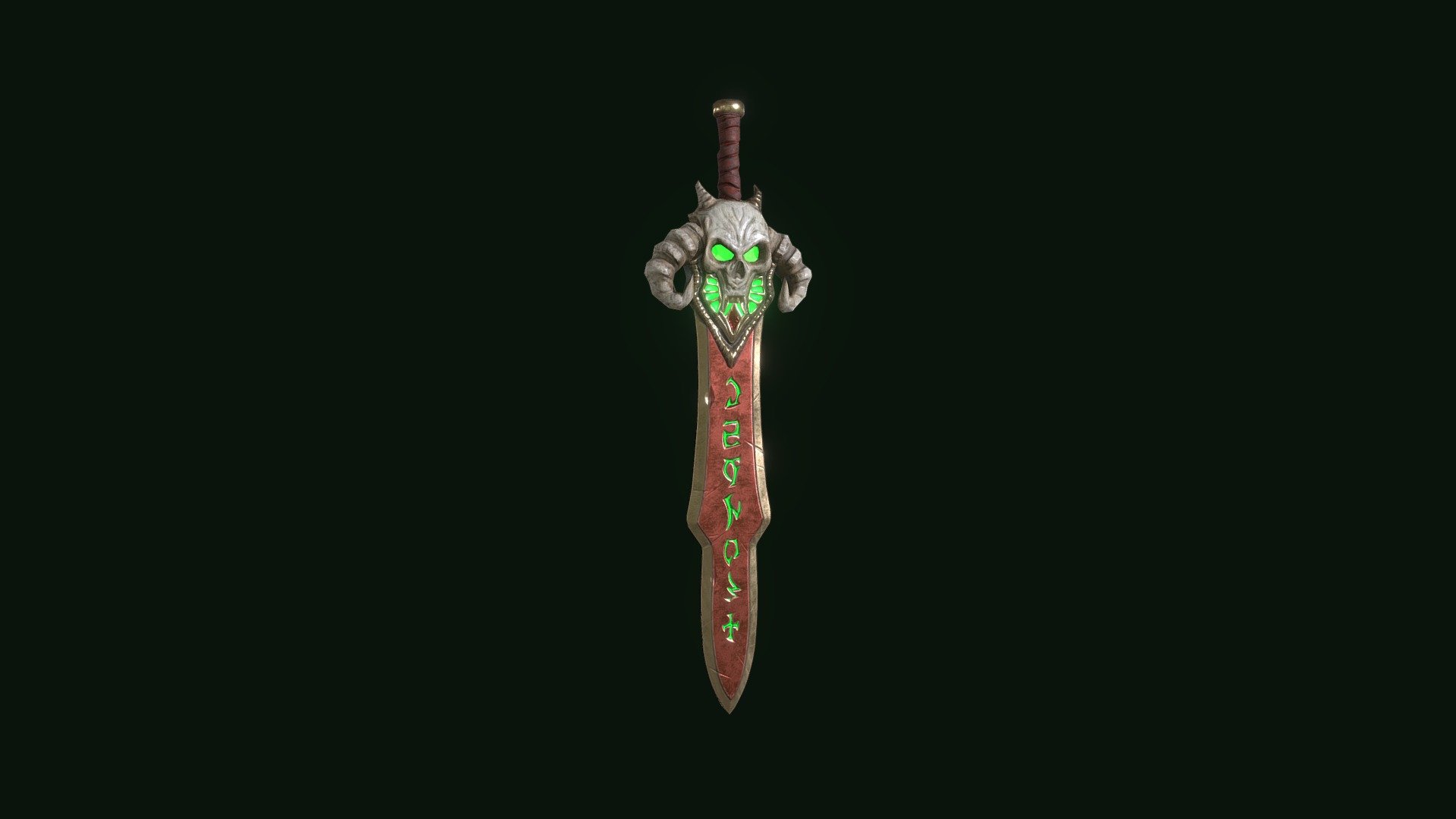 Skull Sword - 3D model by dimitarchr [c1c0d5b] - Sketchfab