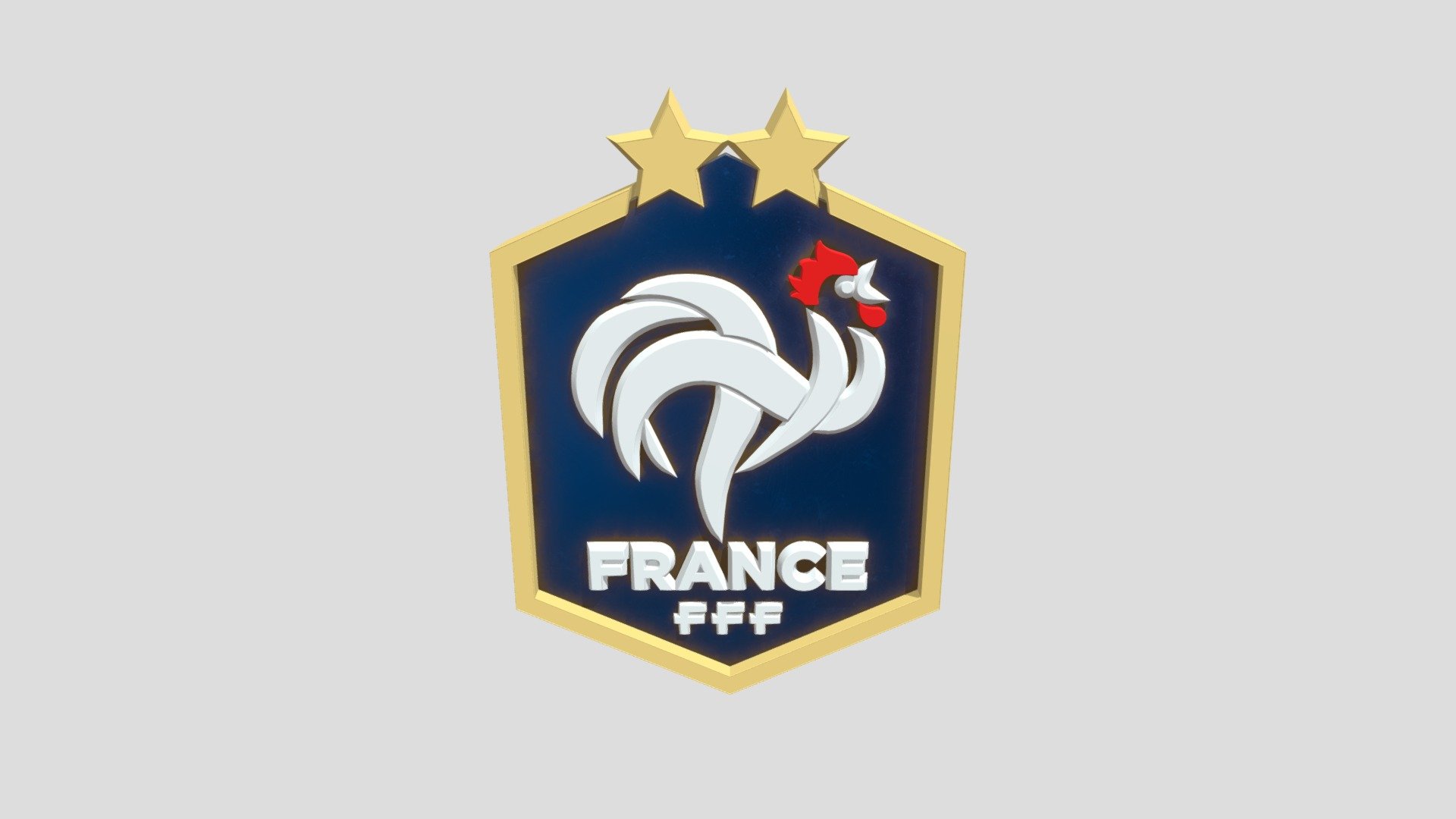 France National Football Team Logo - 3D model by z.jlassi [c1c1df1 ...