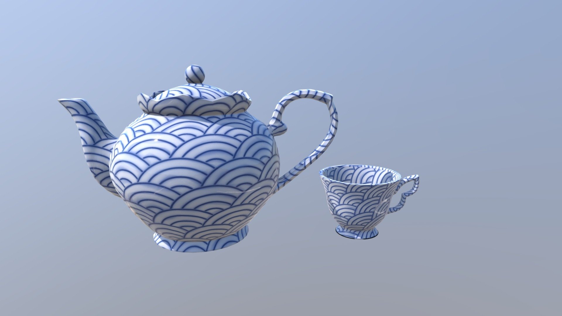 Tea Set - Download Free 3D model by Evie