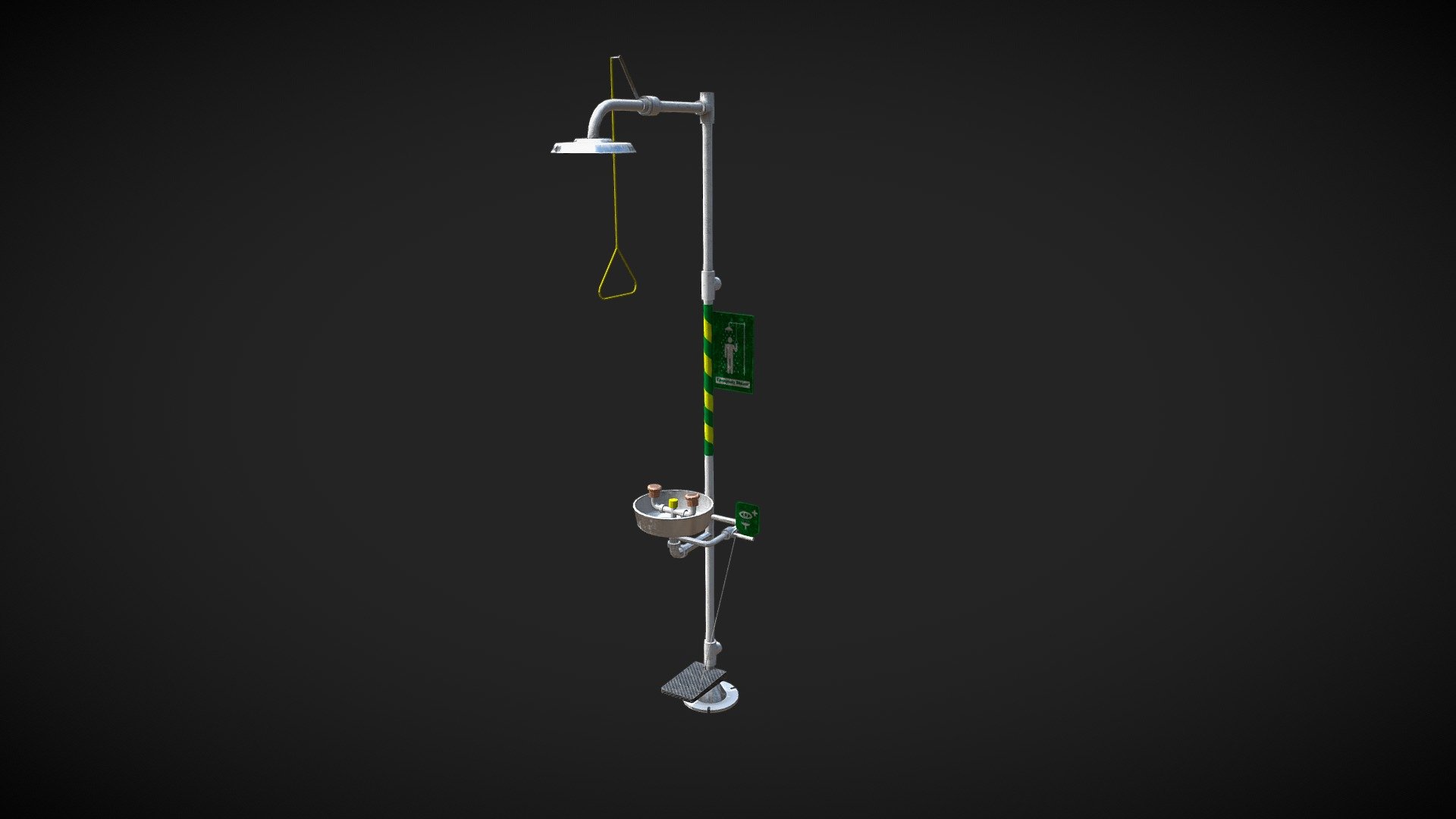 Emergency Shower - 3D model by LuminousGroup [c1c3c93] - Sketchfab