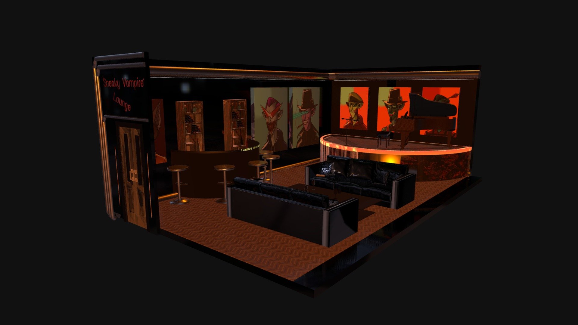 Sneaky Vampire Lounge - Download Free 3D model by mallverse [c1c4b37 ...