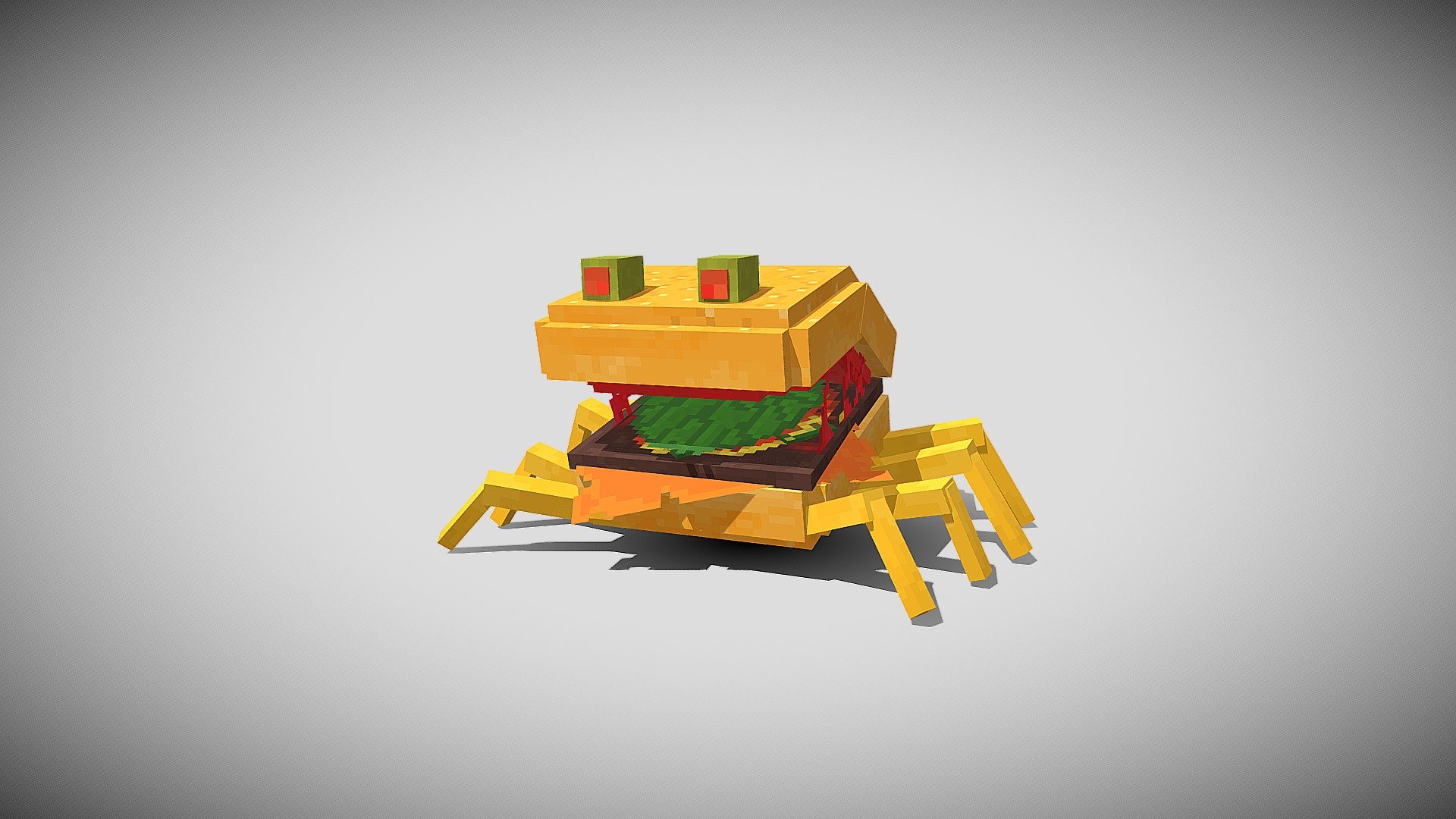 SpiderBurger - 3D model by MiloJr. [c1c7278] - Sketchfab