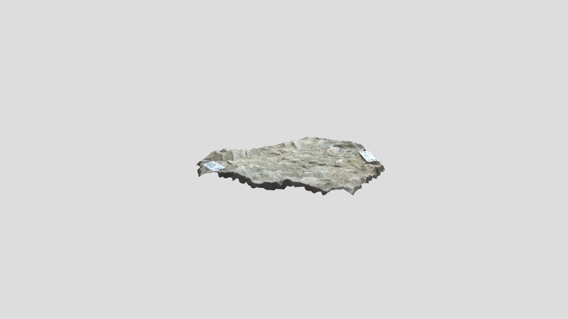 Franconian Keuper fossil amphibian footprints - 3D model by Oliver ...