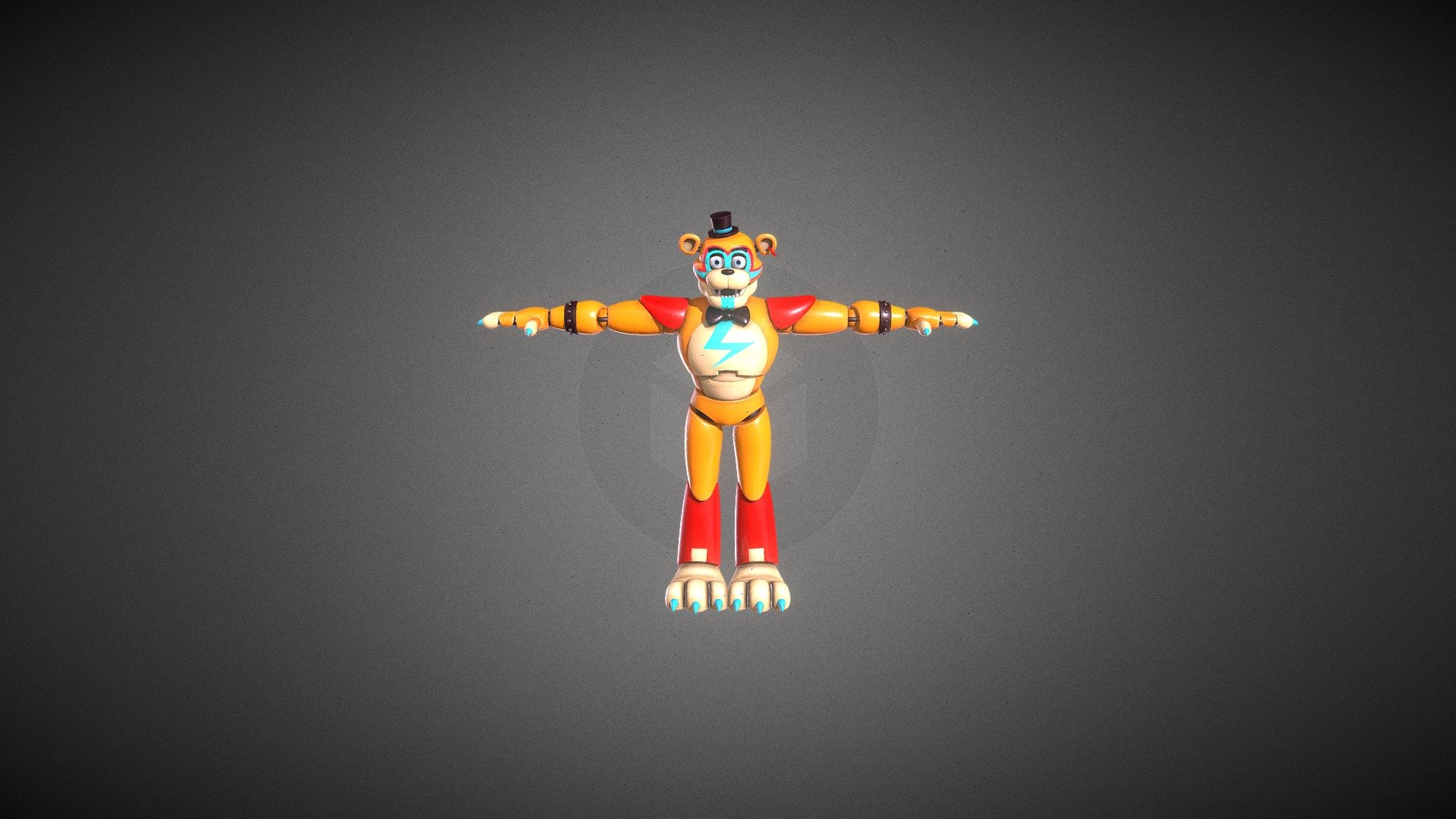Glamrock Freddy ( Vrchat Rigged ) Updated - Download Free 3D model by ...