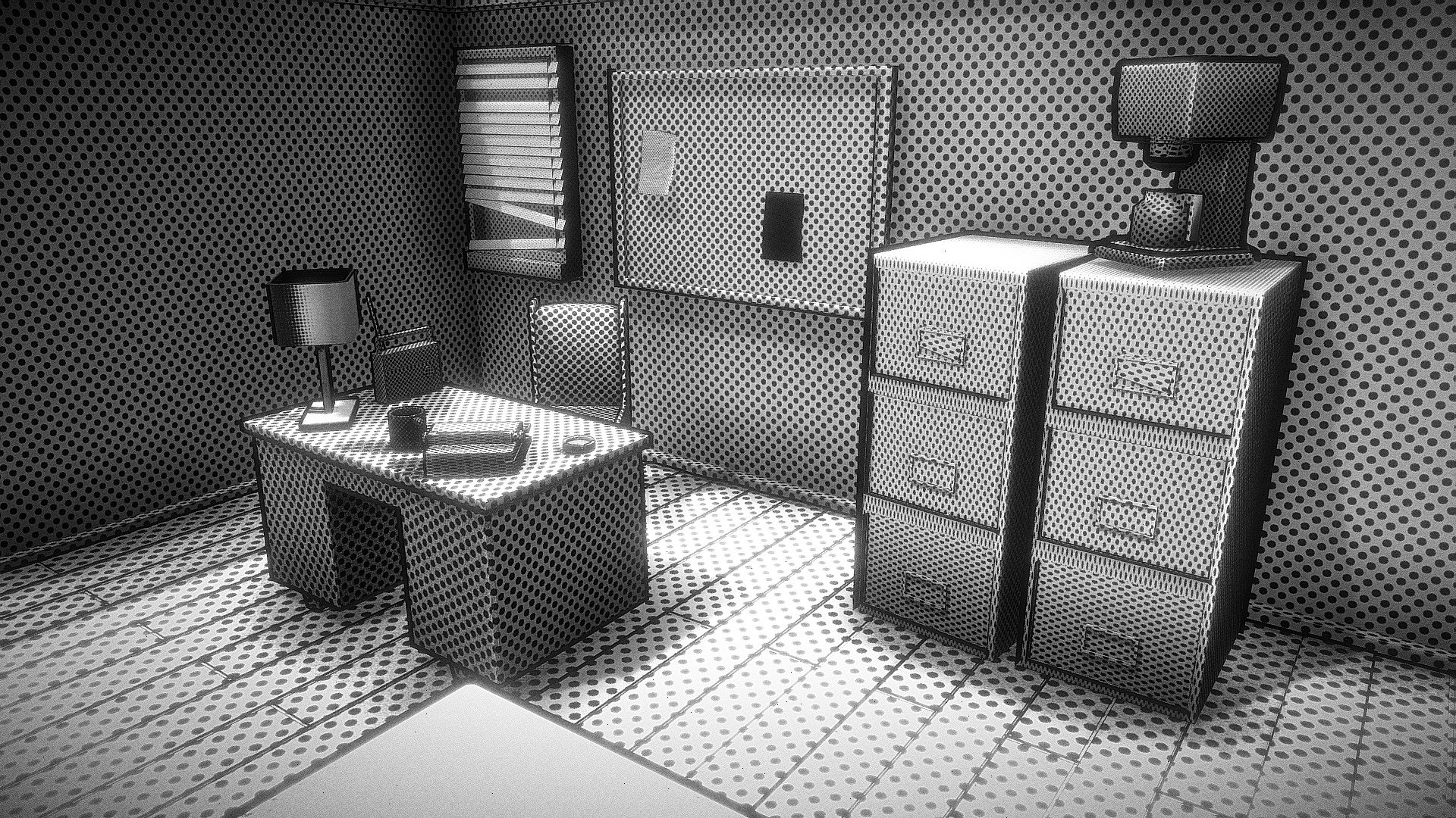 Detectives office - 3D model by Griffin M (@GMmodels) [c1c7fa3] - Sketchfab