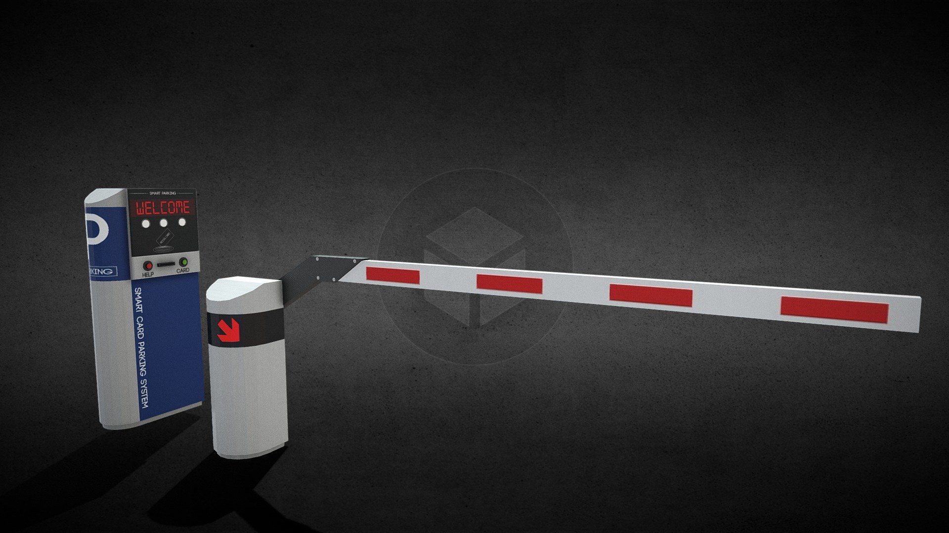 Auto Parking Gate - Buy Royalty Free 3D model by Tauffiq Abdllah ...