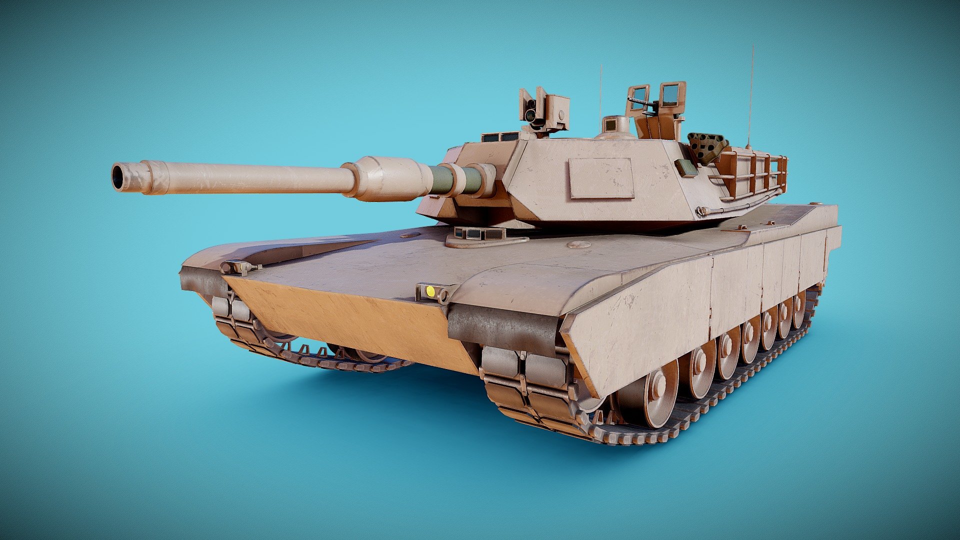 M1A2 Abrams Tank 3D Model [FREE] - Buy Royalty Free 3D model by A.I.R (@air3ddd) [c1c9f58 ...