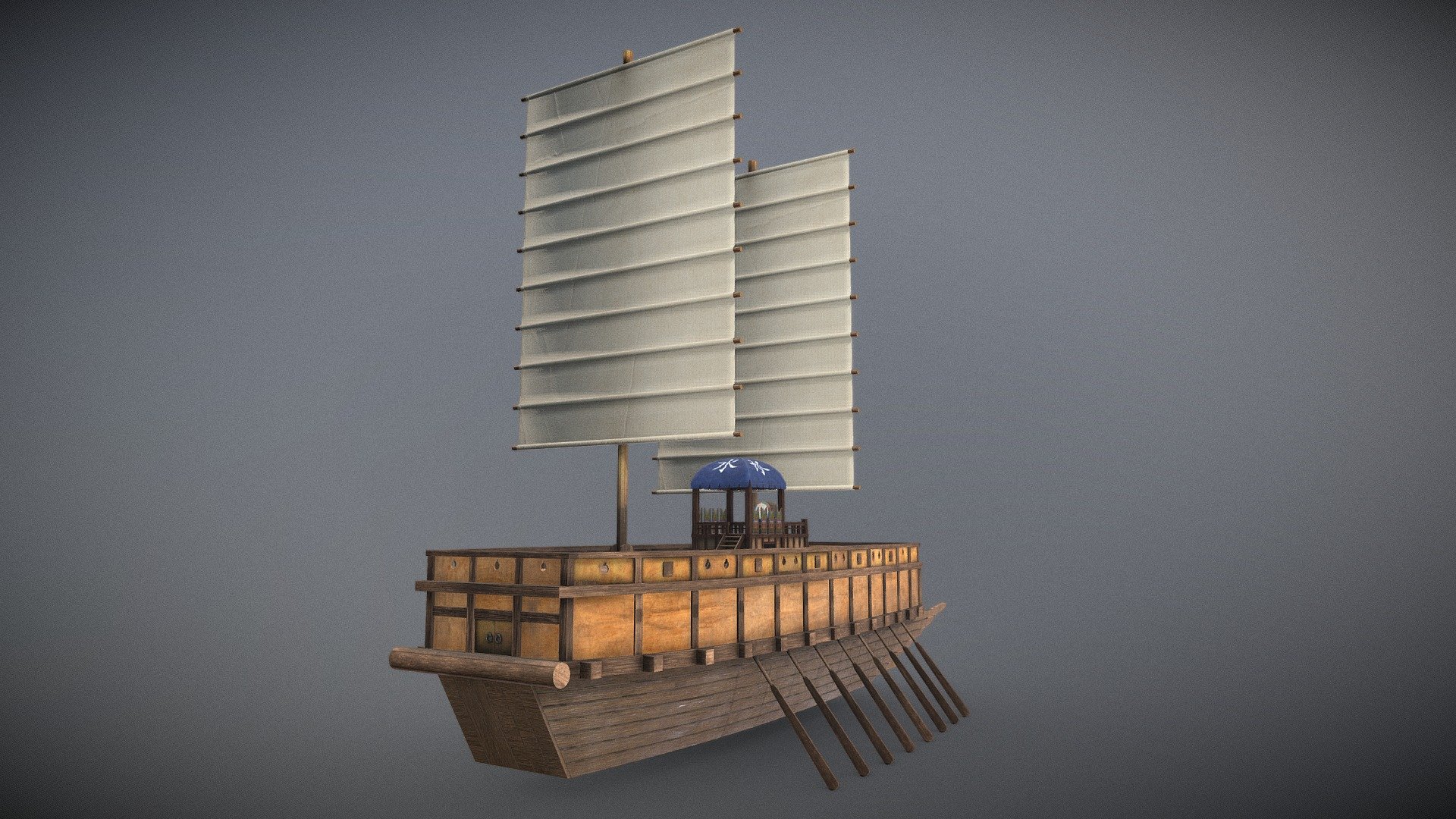 Panok ship (Panokseon) | 판옥선 | 板屋船 - Download Free 3D model by Heat Of ...