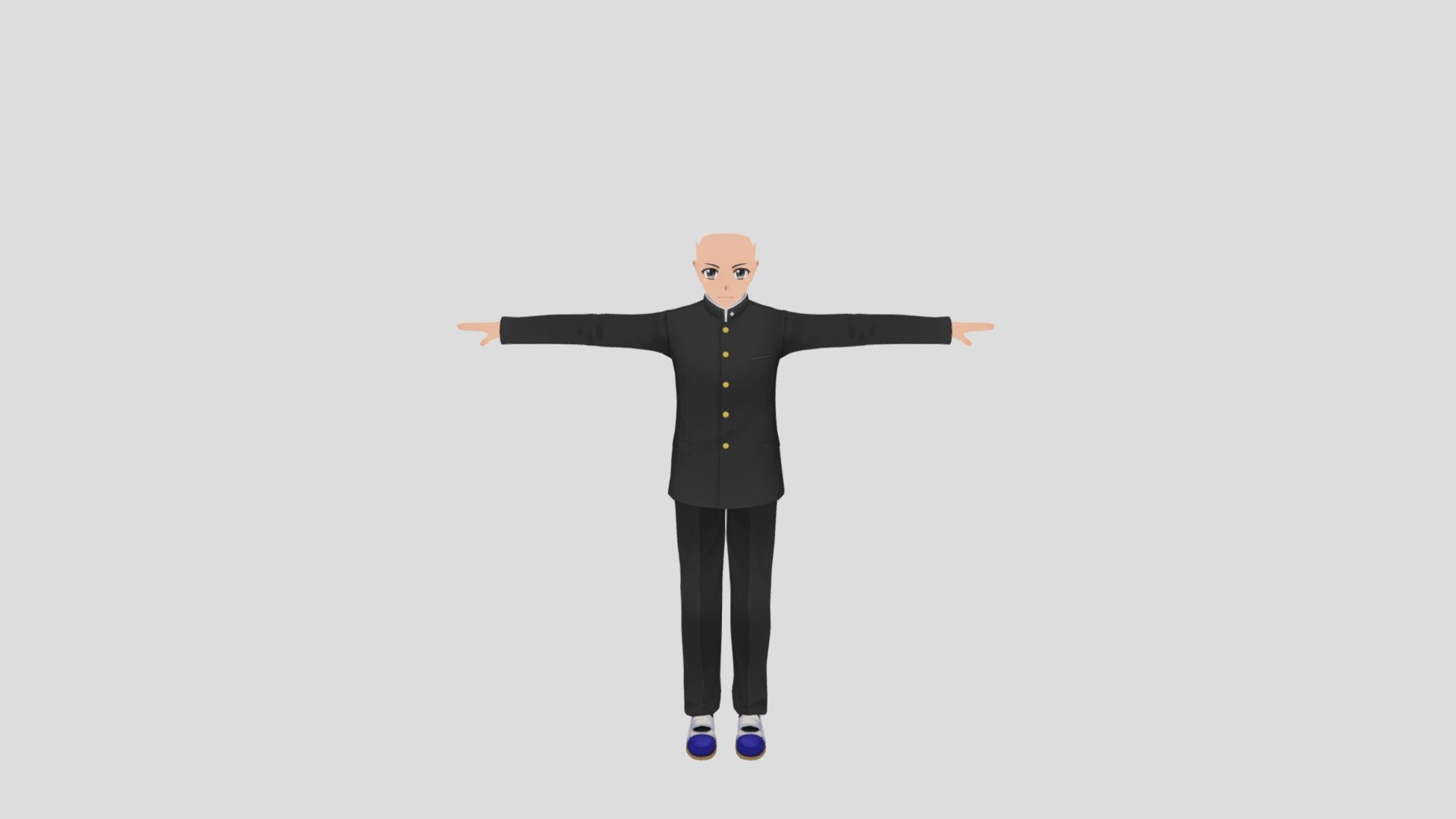 YandereSimulator male casual uniform base - Download Free 3D model by ...