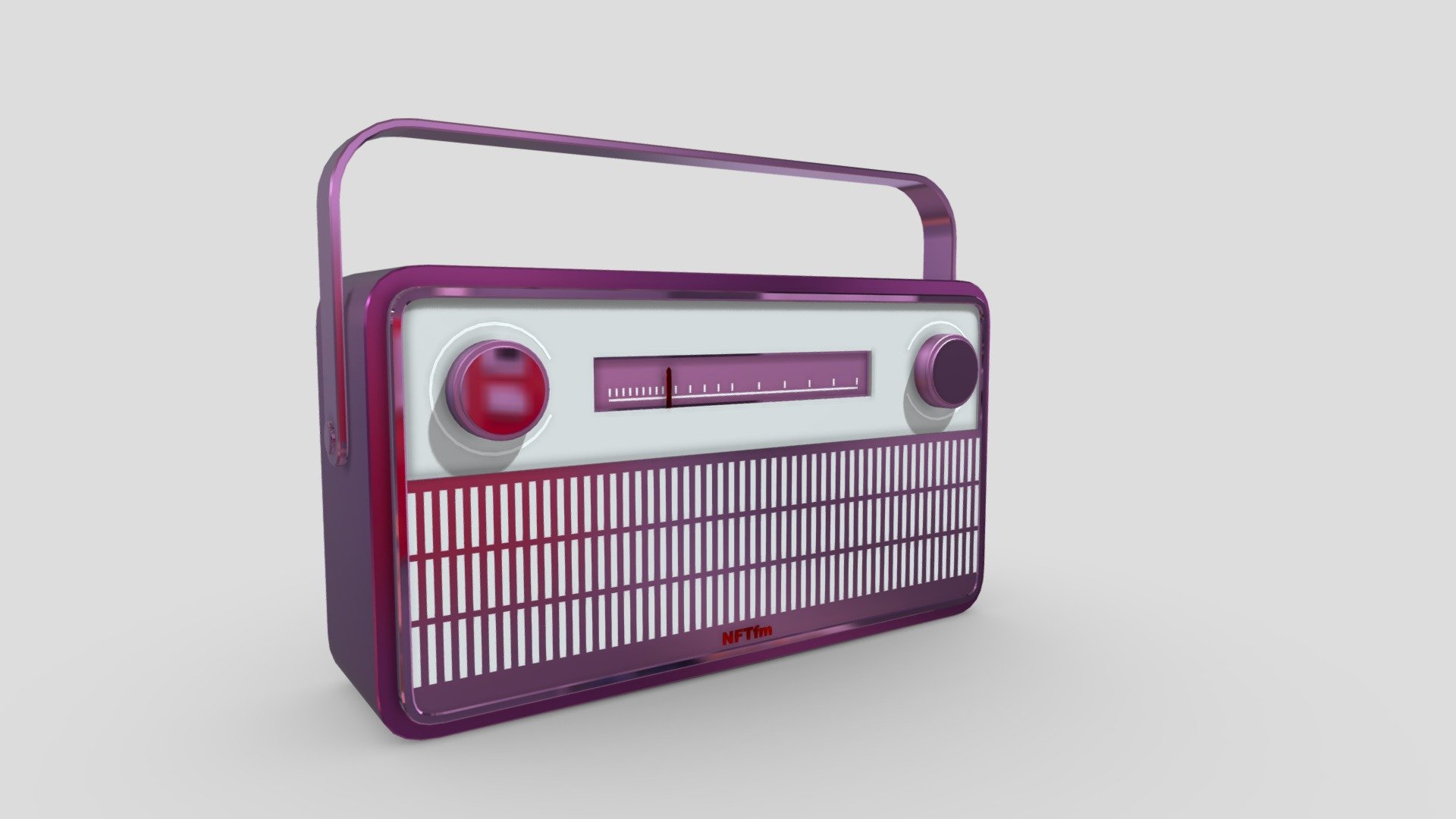 retro_radio_001_pink - 3D model by 3polies [c1ce60f] - Sketchfab
