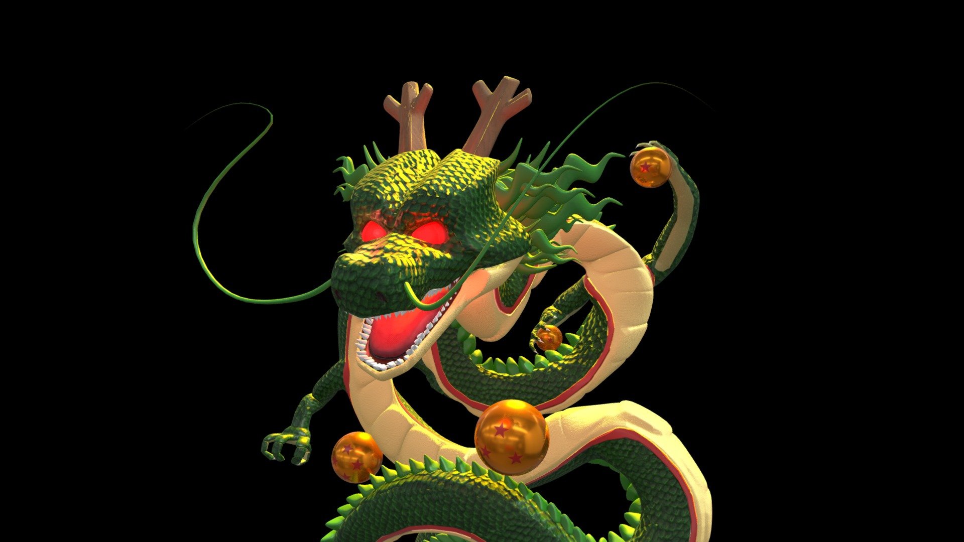 Shenron - Download Free 3D model by Blueky [c1ceeca] - Sketchfab