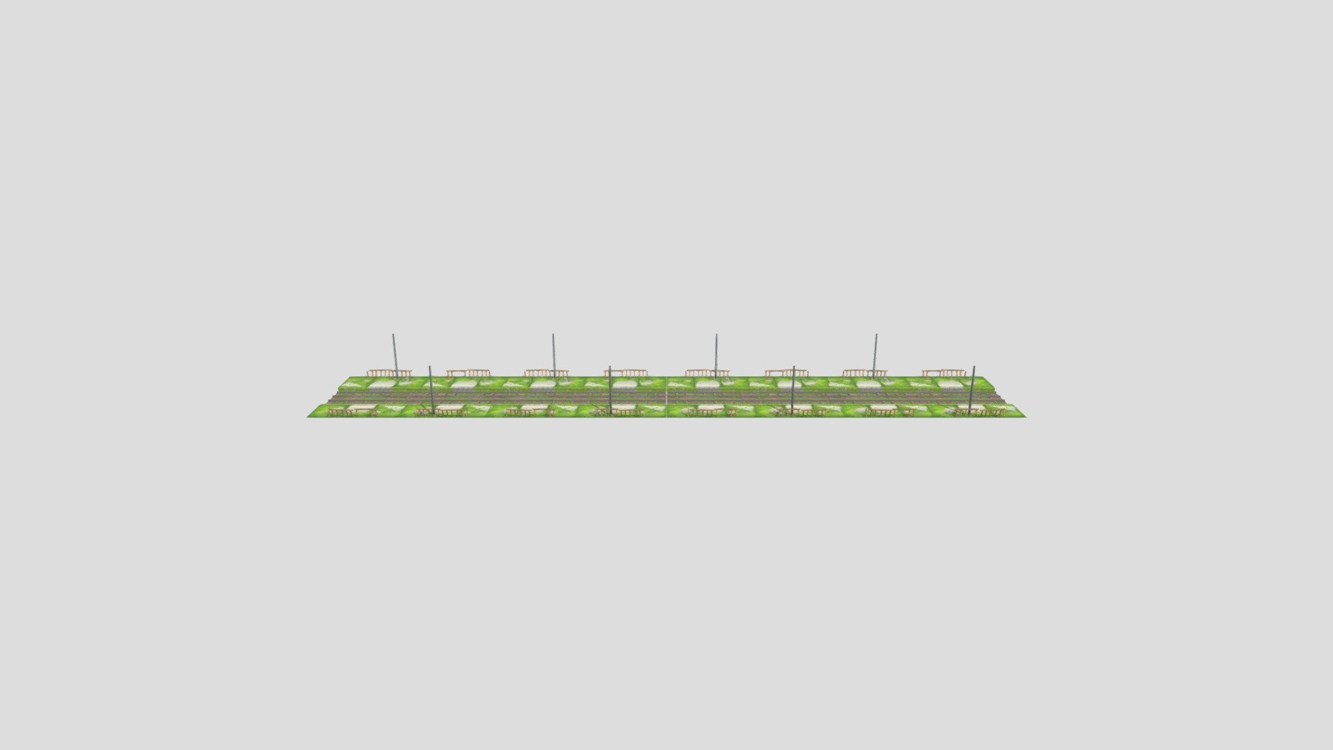 Anime Style Train Track Low Poly - Download Free 3D model by ...