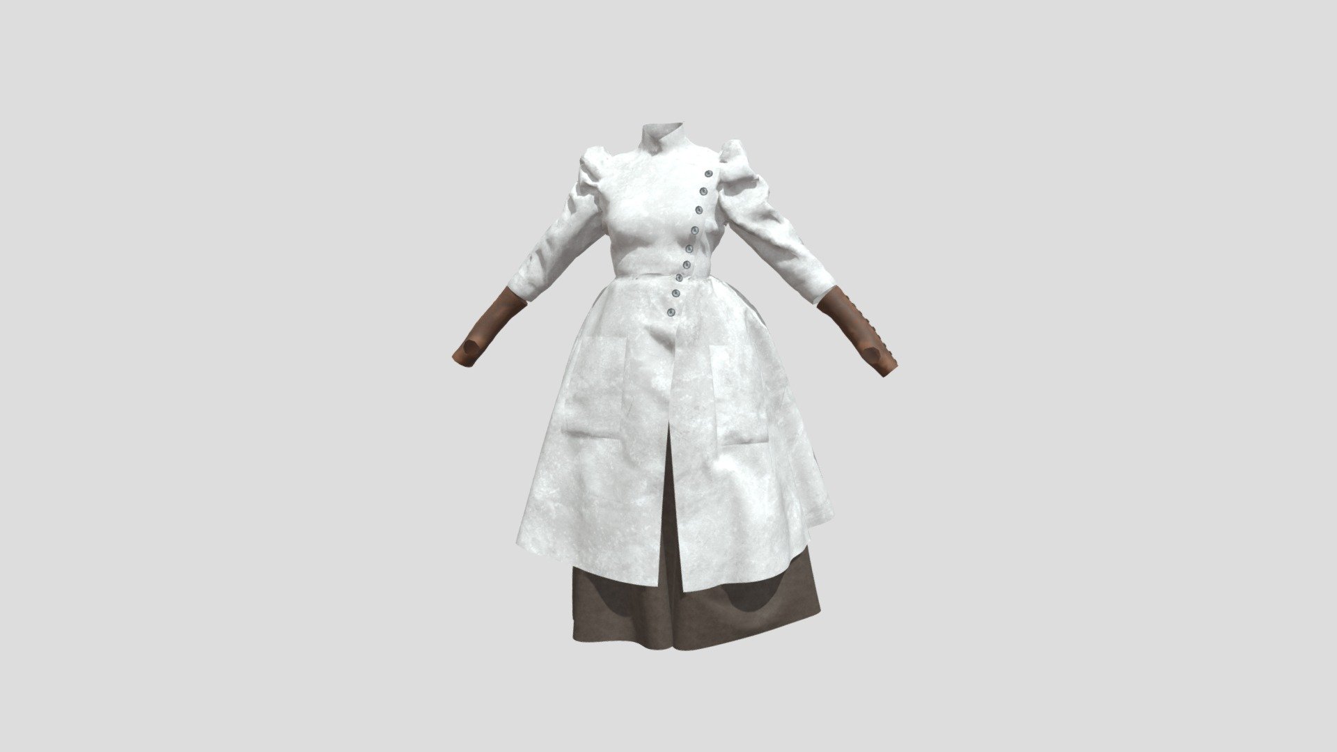 A steampunk style scientist's outfit - Download Free 3D model by ...