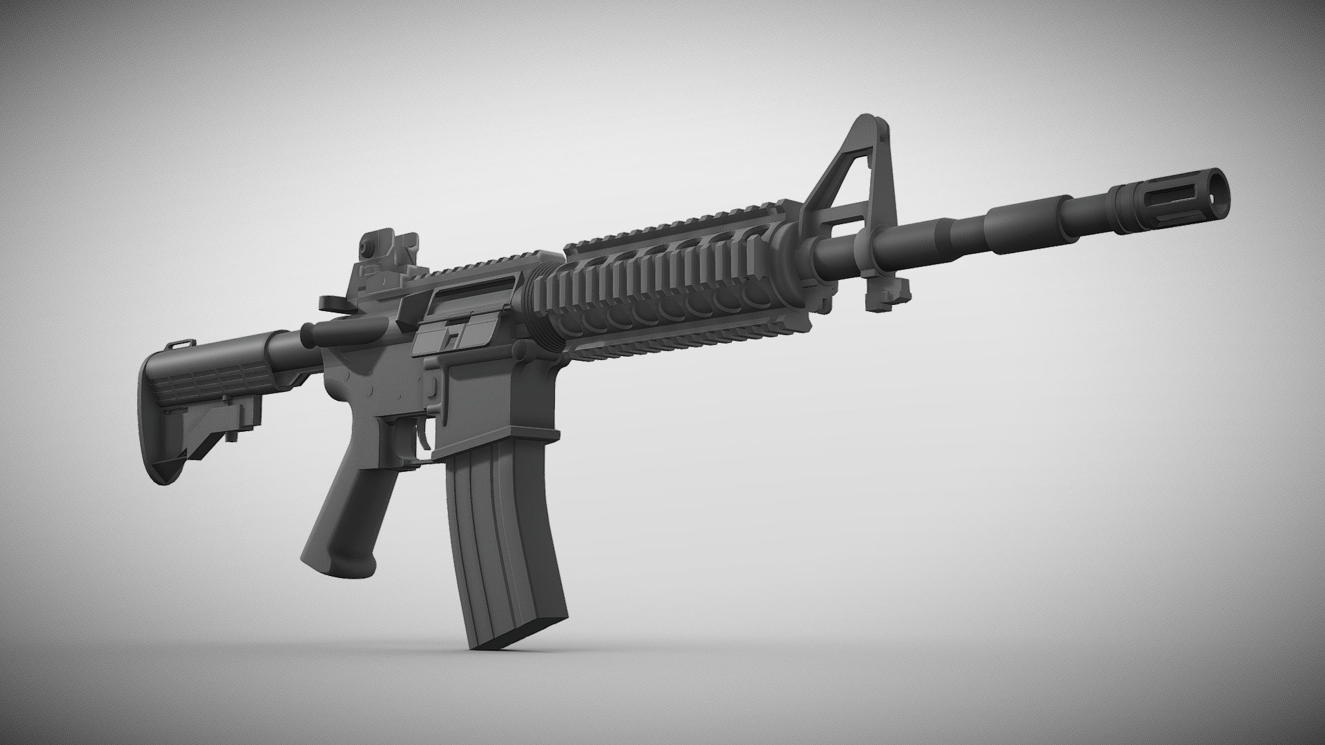 [practice] AR-15 rifle - Download Free 3D model by EXcalibur117 ...