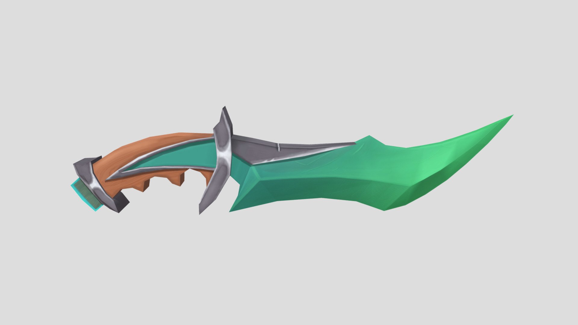 Emerald Dagger - Download Free 3D model by Lucas Silva (@lukesilva ...