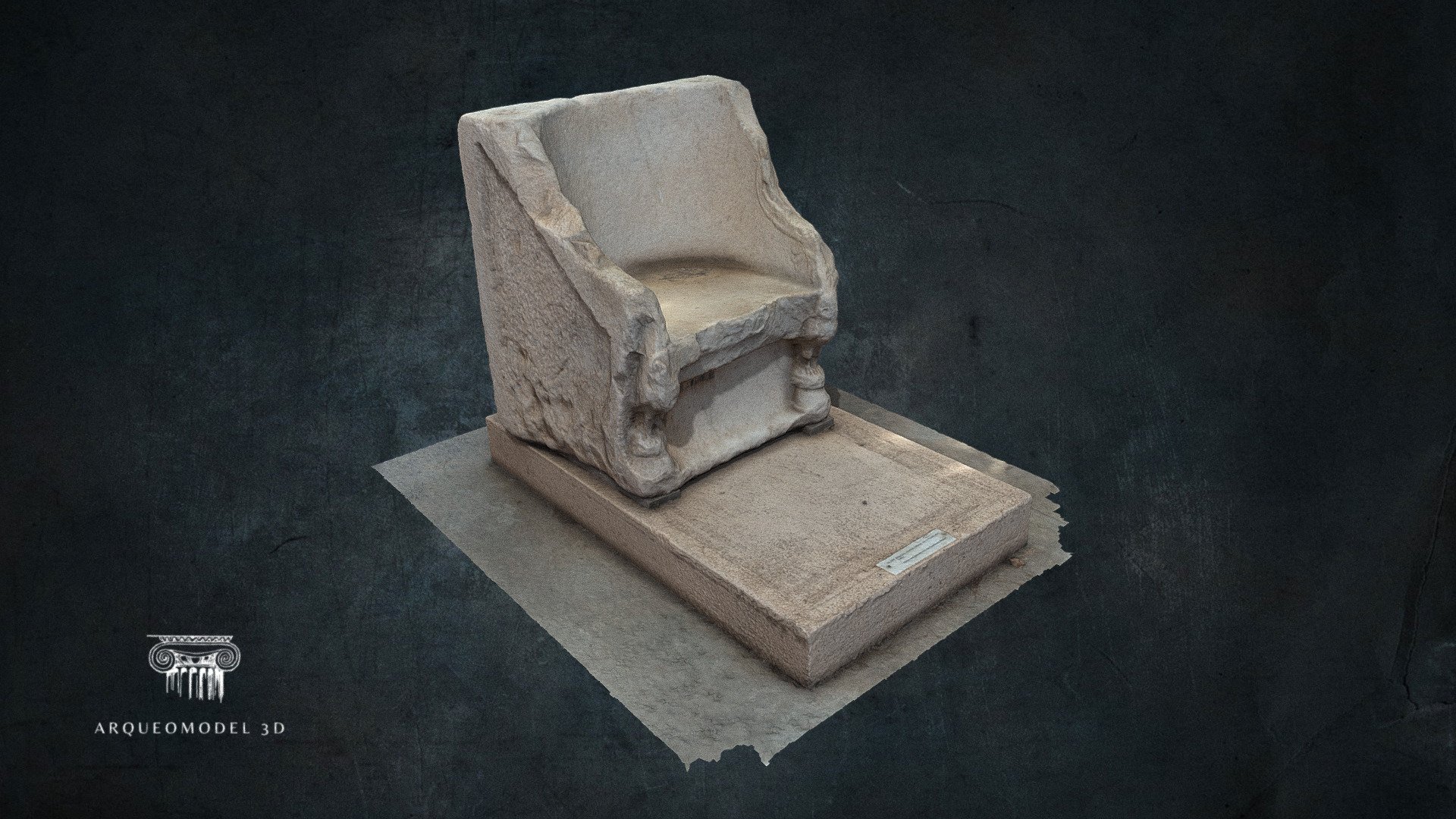 Marble seat - Acropolis | ATHENS - 3D model by Arqueomodel3D ...