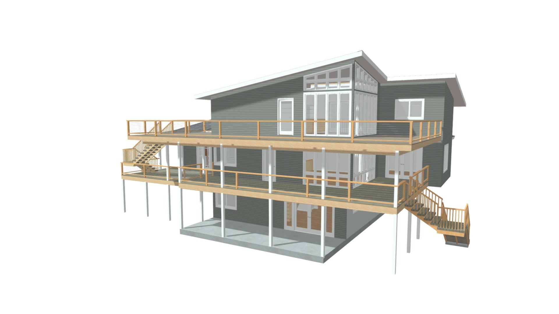 e-4 PLAN 3 MAIN HOUSE 2ND & 3RD FL LANAIS - 3D model by Pro Draft, Inc. (@prodraft) [c1d6189 ...