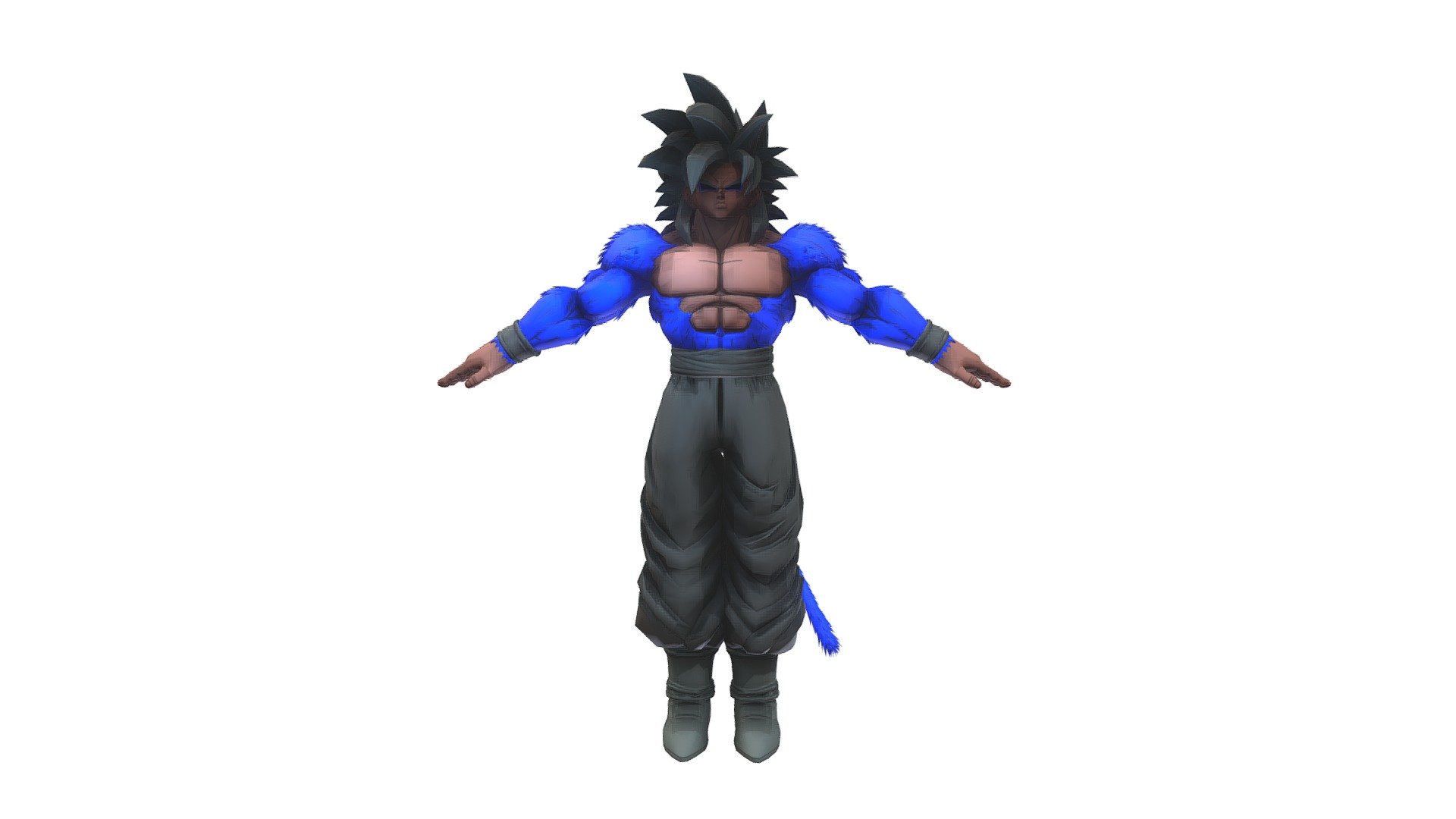 DBZ OC (Bastard) - Download Free 3D model by kisluur [c1d96bb] - Sketchfab