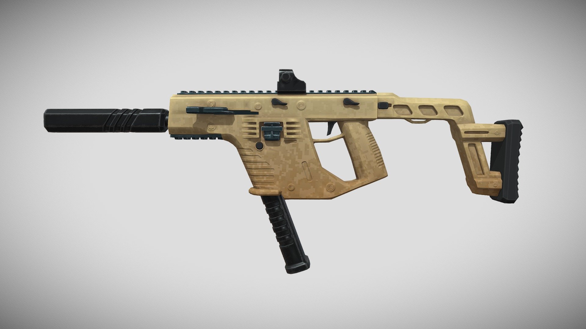 ベクターガン Mw2 ArtStation Stylized KRISS Vector Rifle