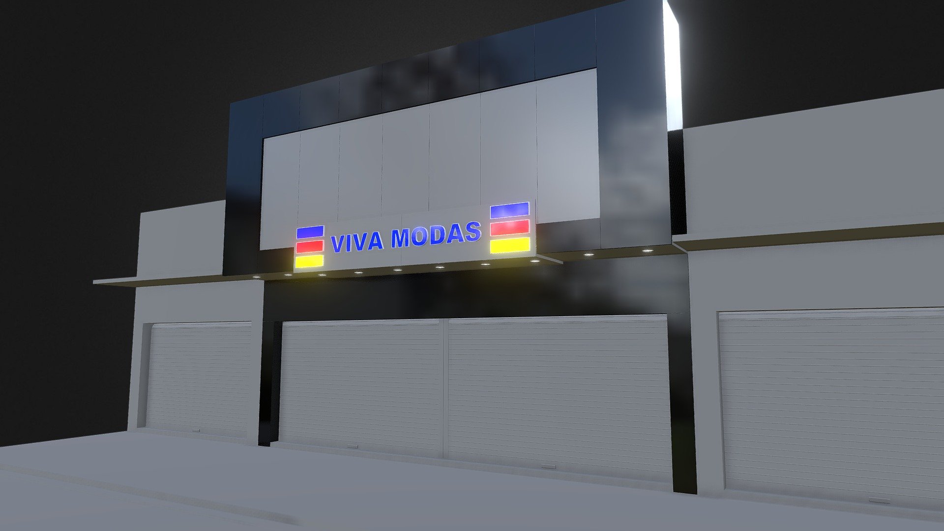 Fachada Viva Modas 03 - 3D model by Tiago Santos (@tiagocomubi ...