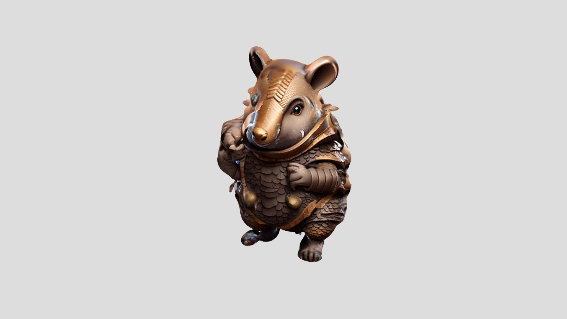 Mouse in Armor A small mouse is dressed in a - Download Free 3D model ...