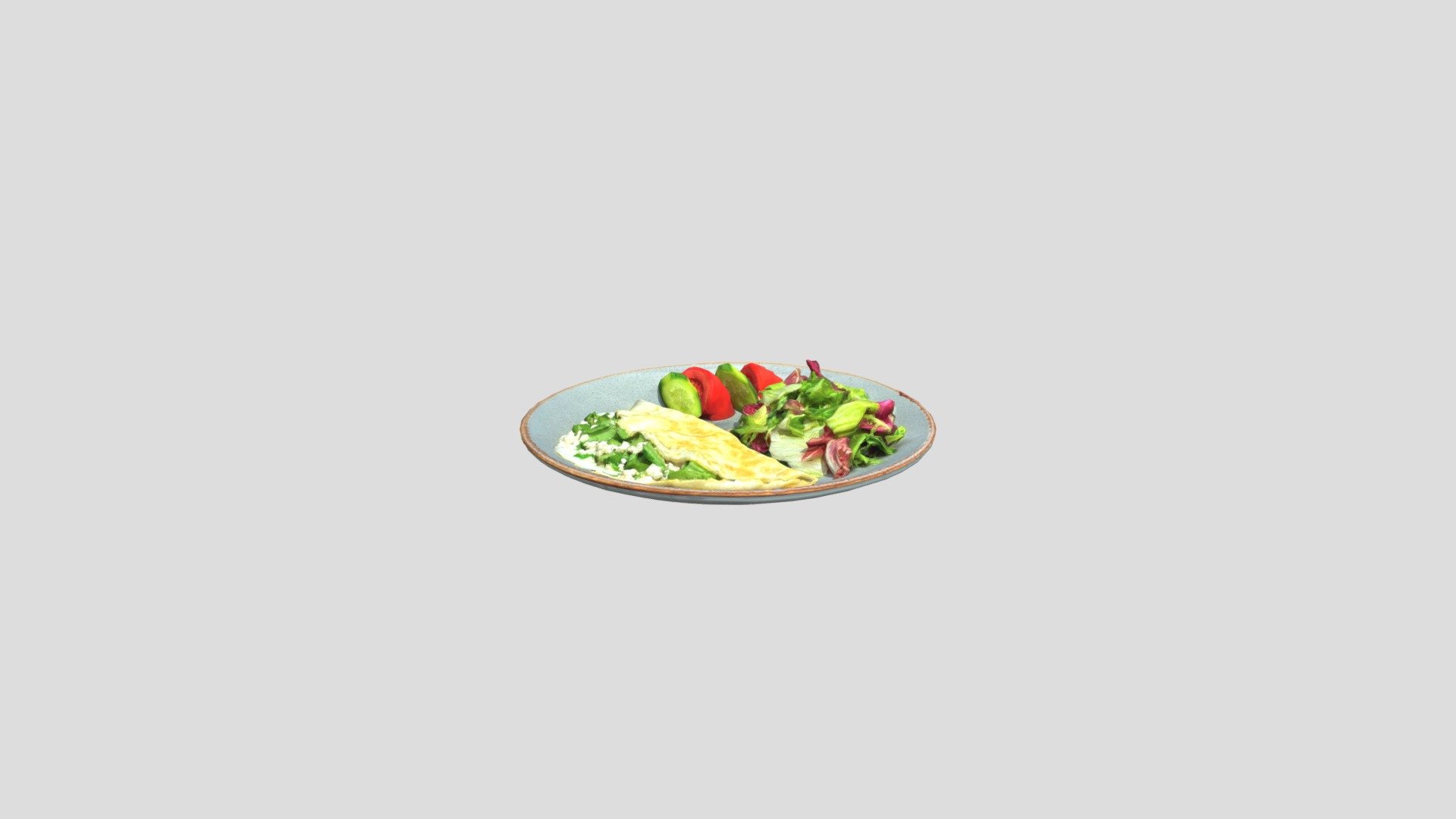 Healthy Omelette - Buy Royalty Free 3D model by 18se02it016 [c1e1f48 ...