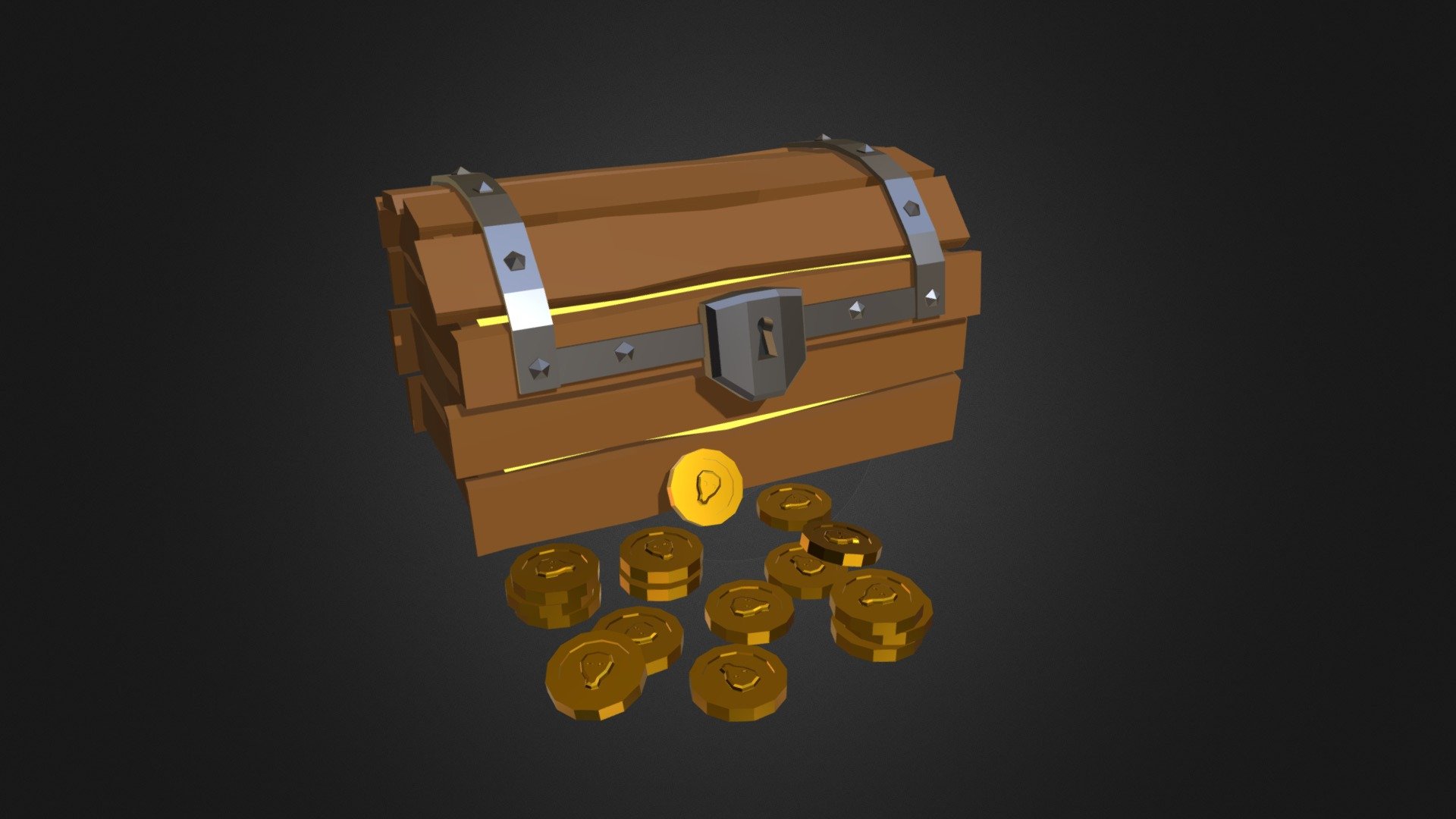 Pirate chest - 3D model by vazquez.se [c1e2fe4] - Sketchfab