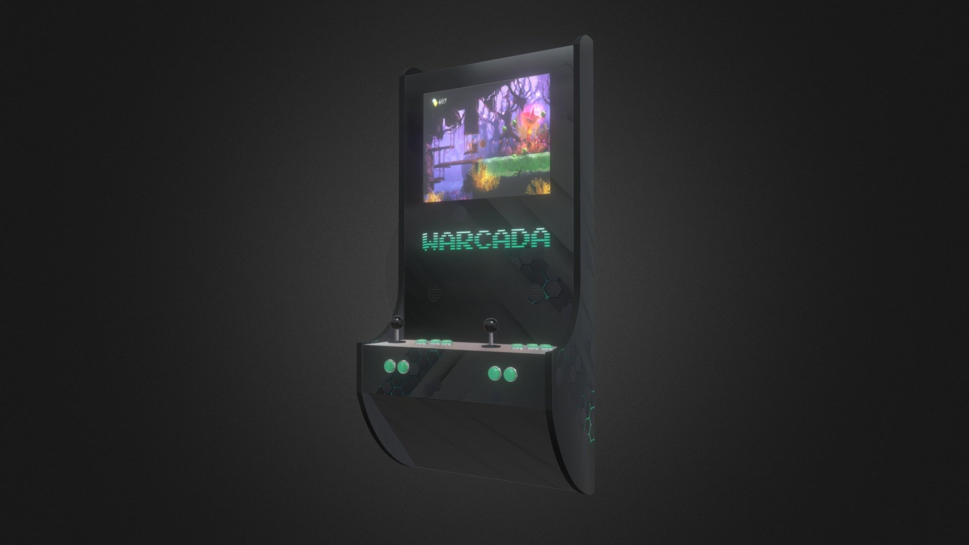 Dark arcade machine - 3D model by Warcada [c1e3370] - Sketchfab