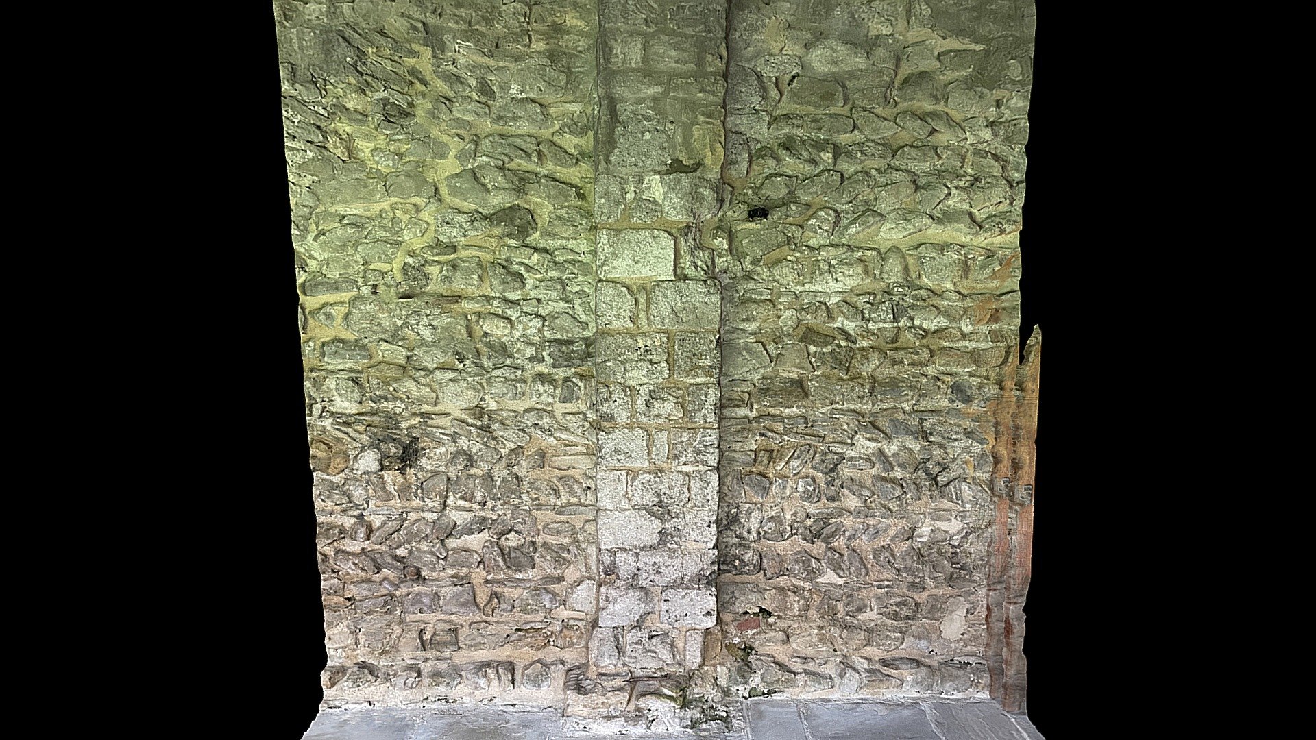 Tufa stone buttress, West Malling Abbey - 3D model by Kent ...