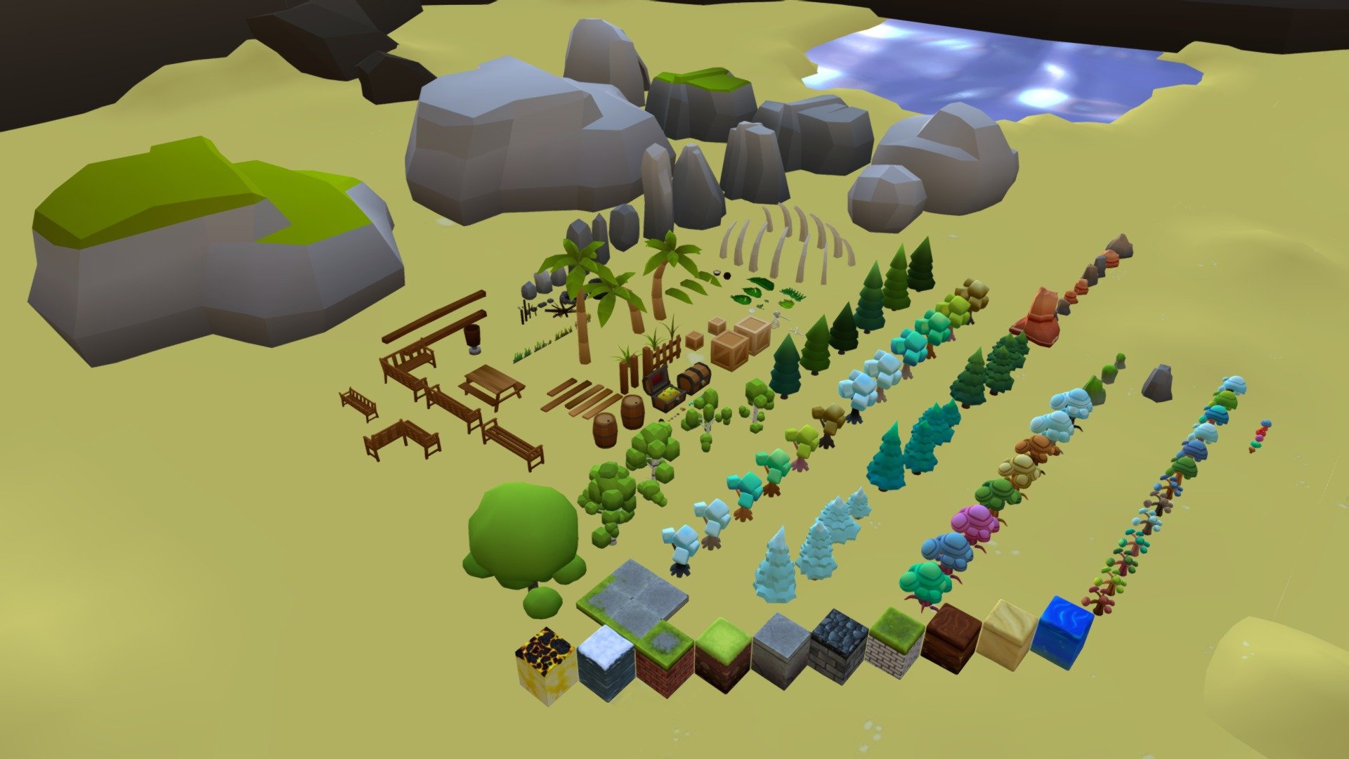 Full Low Poly Set - Buy Royalty Free 3D model by POLYTRICITY ...