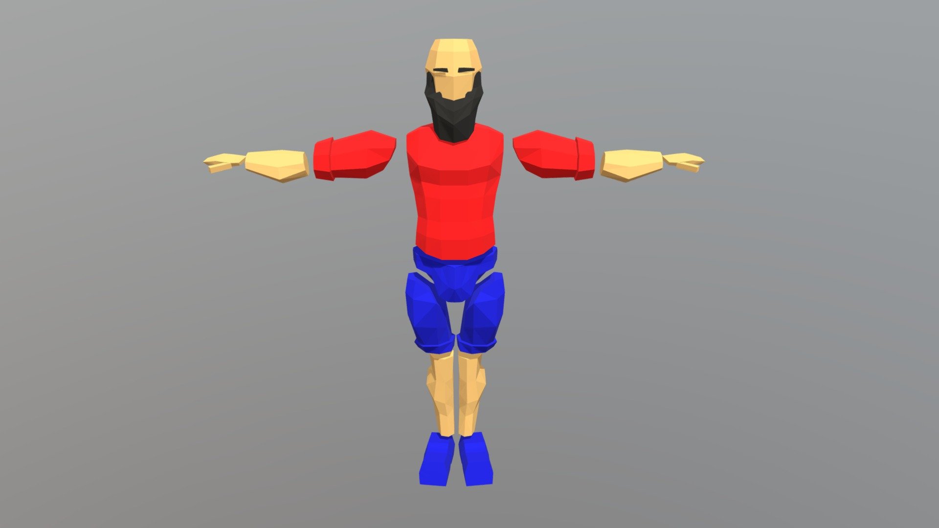 Low poly man - 3D model by CeliaPardo [c1e666f] - Sketchfab
