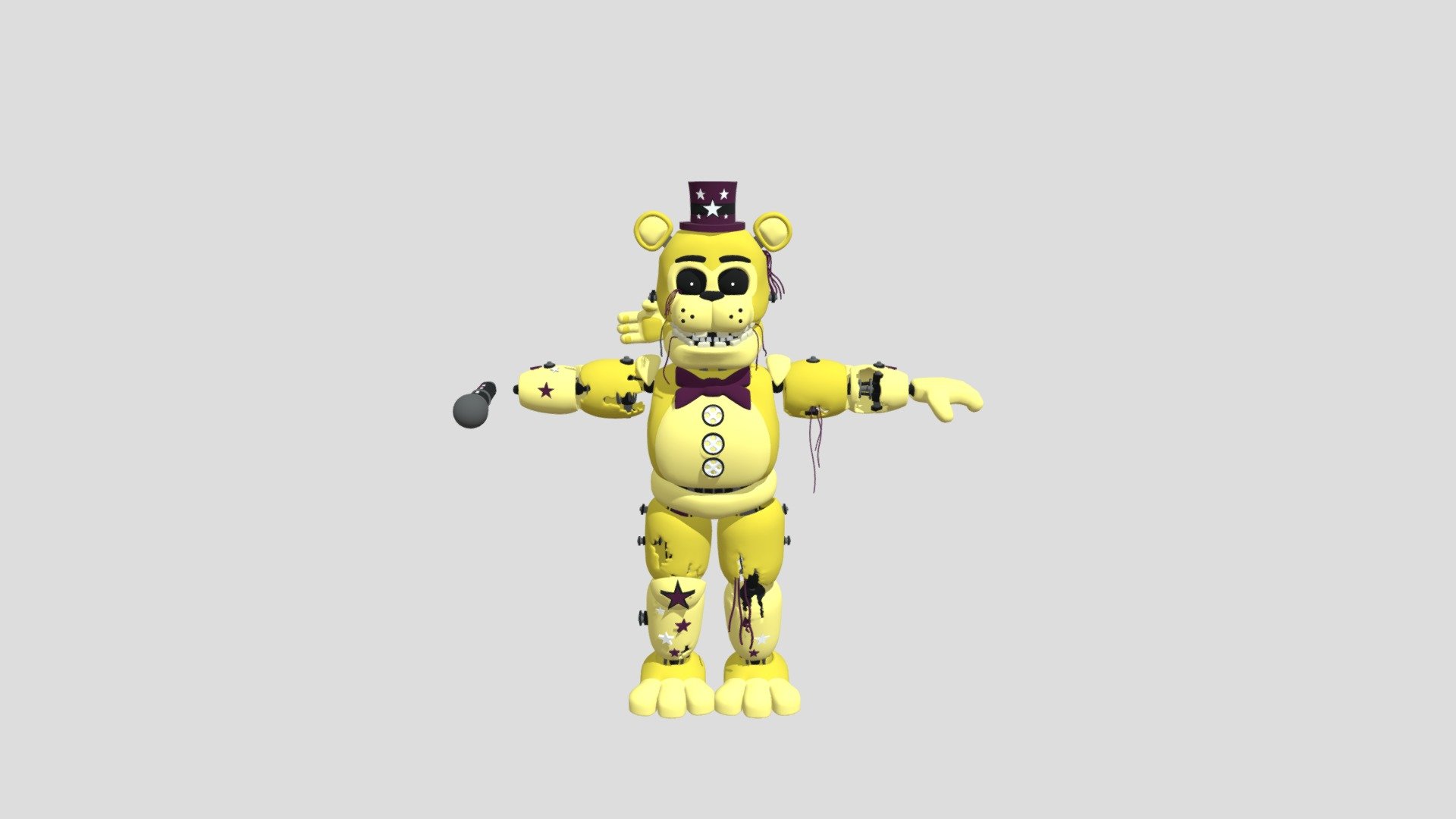 Star Old Fred Bear - Download Free 3D model by _DrDze_ [c1ea654 ...