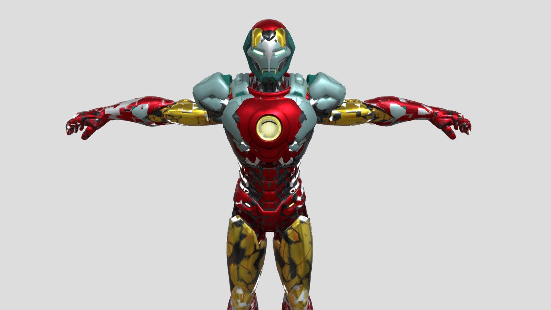 Fortnite Iron Man Custom texture - Download Free 3D model by ...