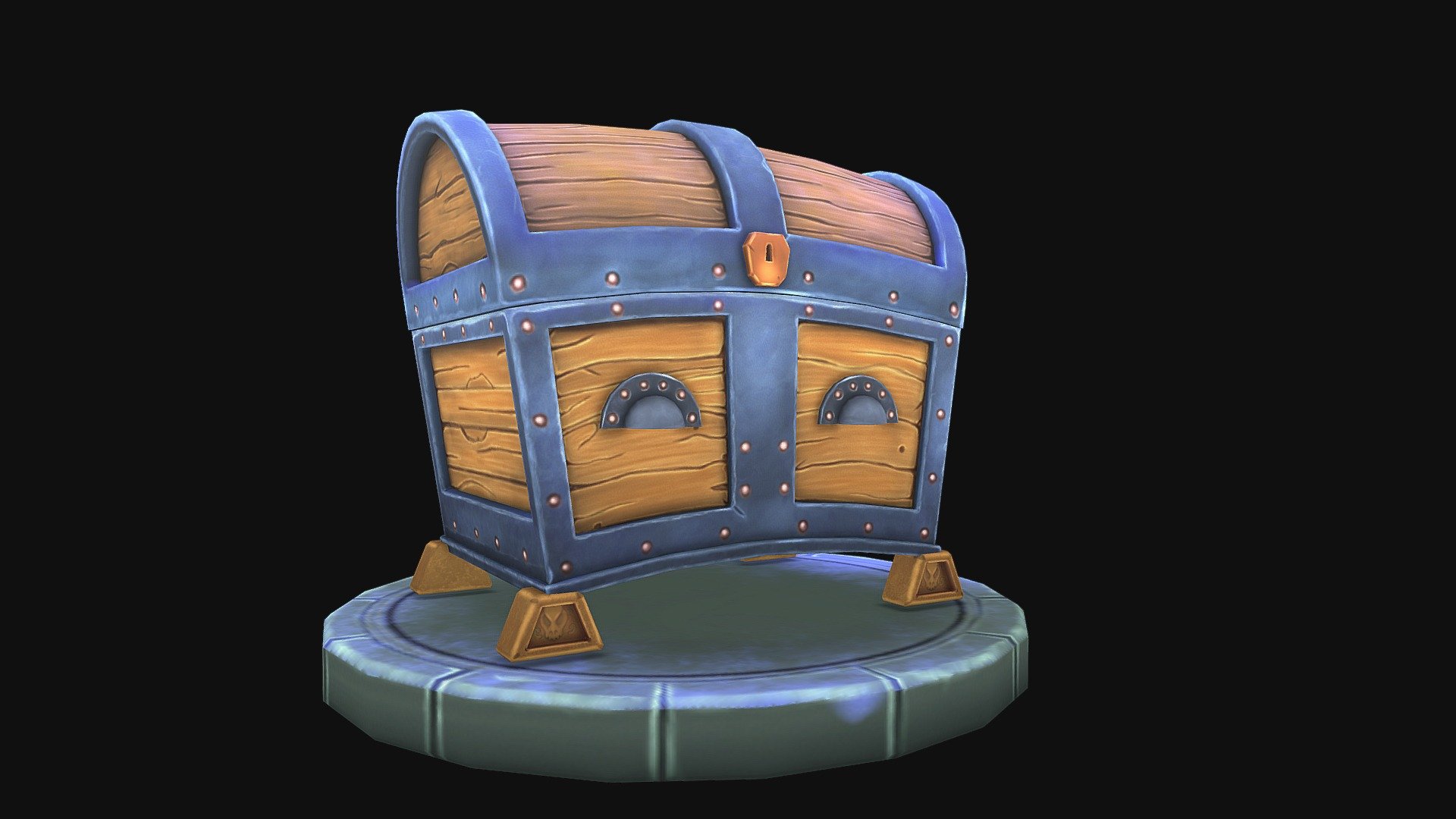 Stylized treasure box - 3D model by imran3d [c1edcd2] - Sketchfab
