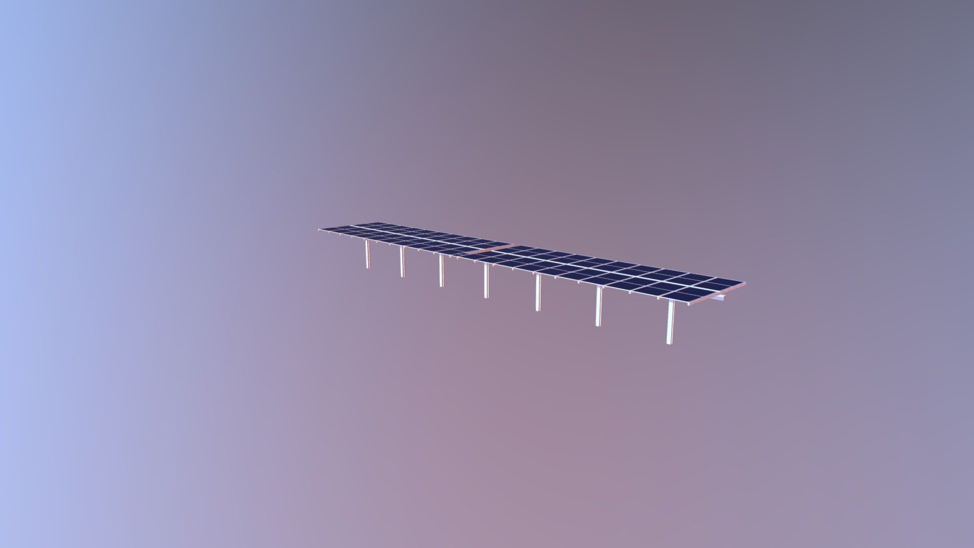 Monoaxial 2P solar tracker - Buy Royalty Free 3D model by Diego.De ...
