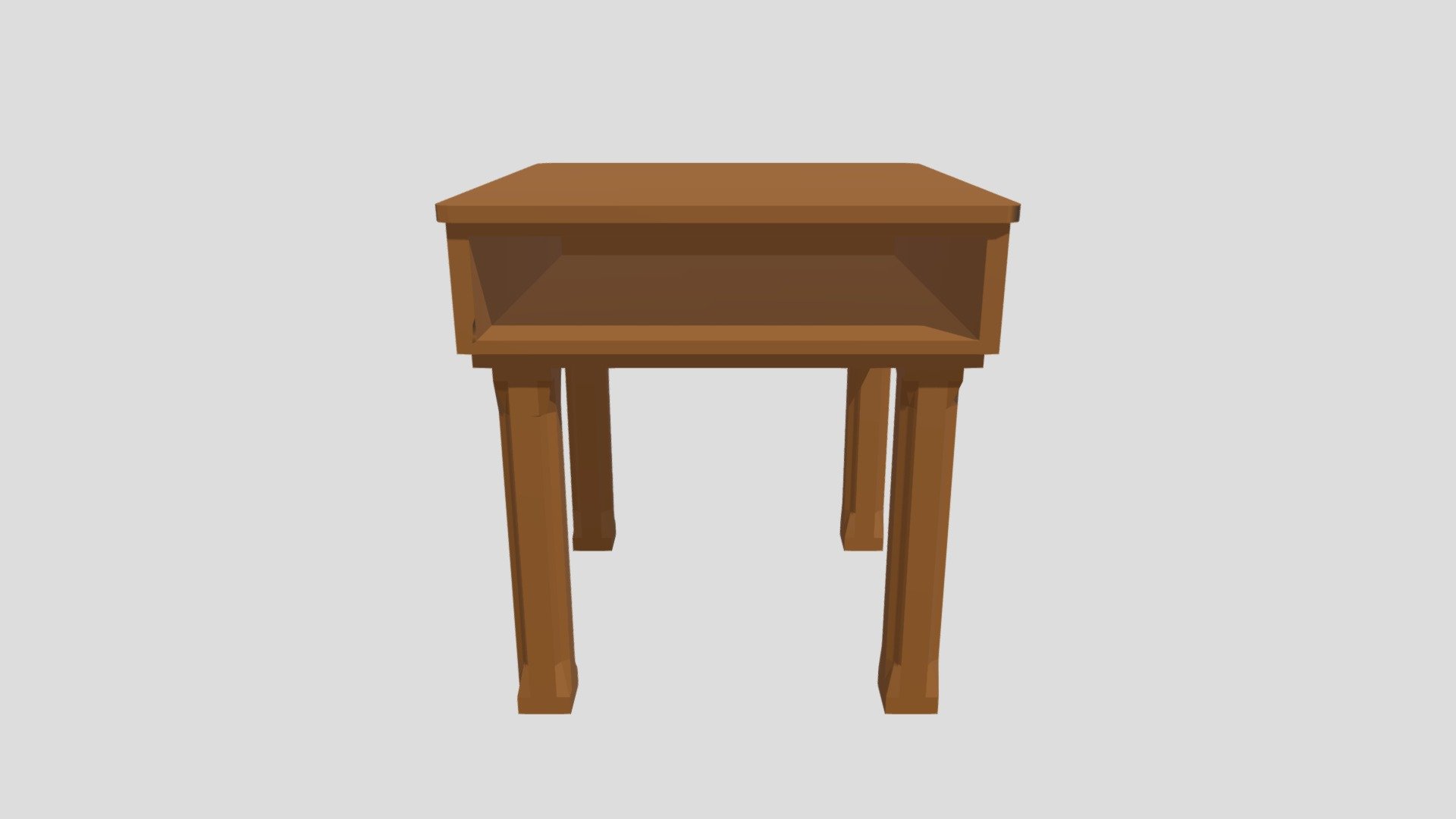 Low Poly, Old-Style End Table - Download Free 3D model by itslerm ...