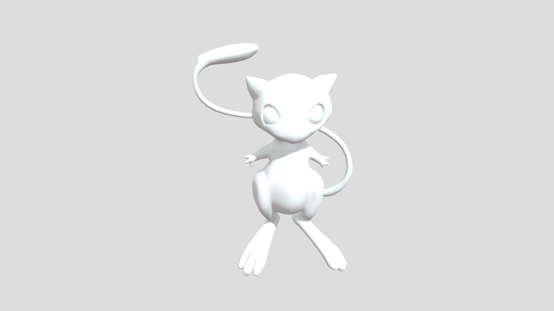 Mew - 3D model by CJ Brice (@cjbrice) [c1f2300] - Sketchfab